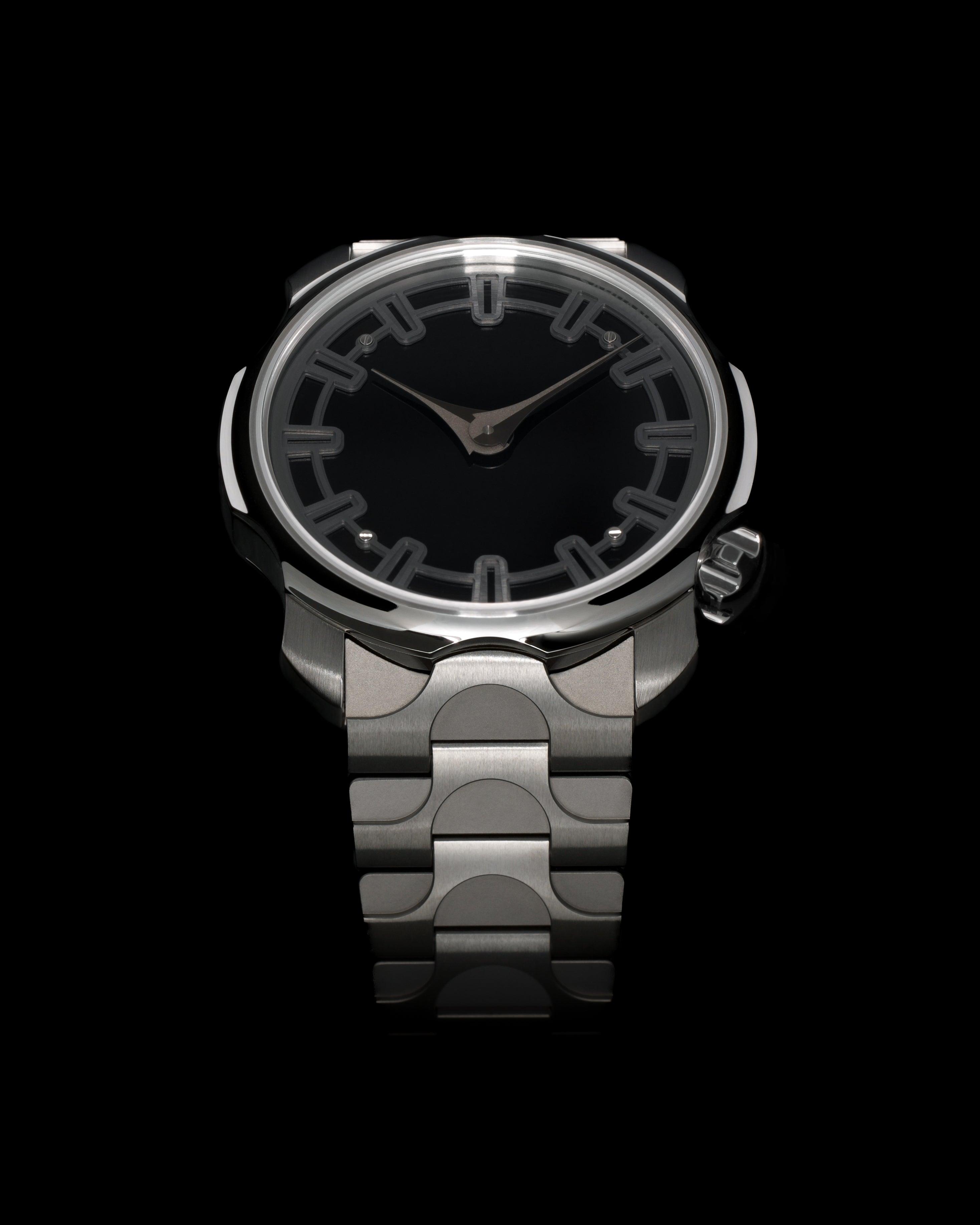 Sarpaneva Korona K1 Black Enamel Stainless Steel Case, 42.0 mm, P1003 ...