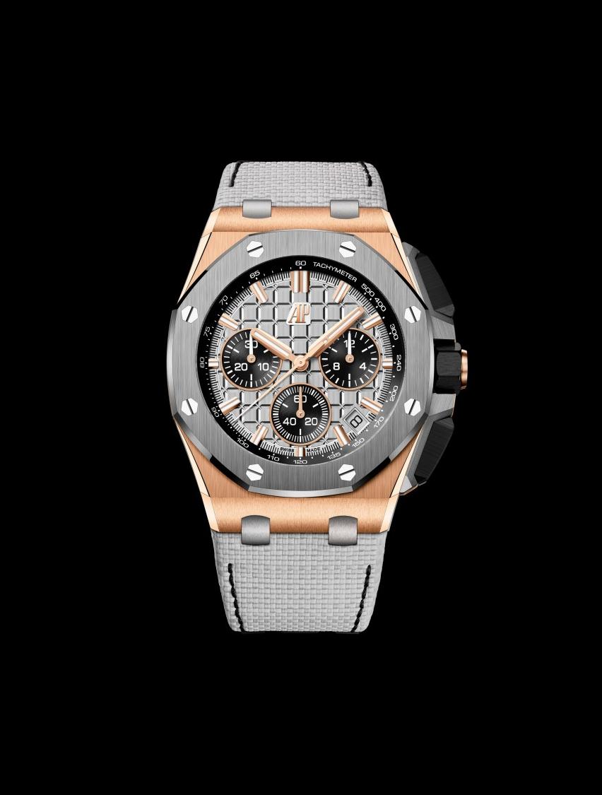 Audemars Piguet Royal Oak Offshore 26420 Grey Dial, 18 Carat Pink Gold ...