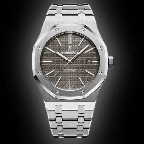 Audemars Piguet Royal Oak 15400 Grey Ruthenium-Toned Dial, Stainless ...
