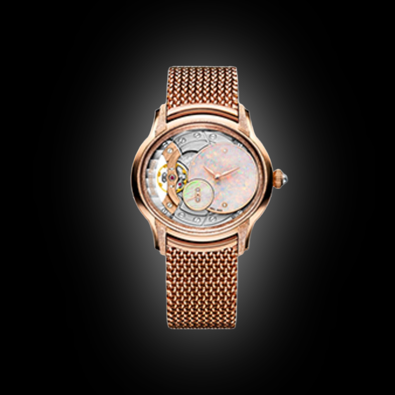 Audemars Piguet Millenary 77244 White Dial, Pink Gold, 39.5 mm, Hand-Wound