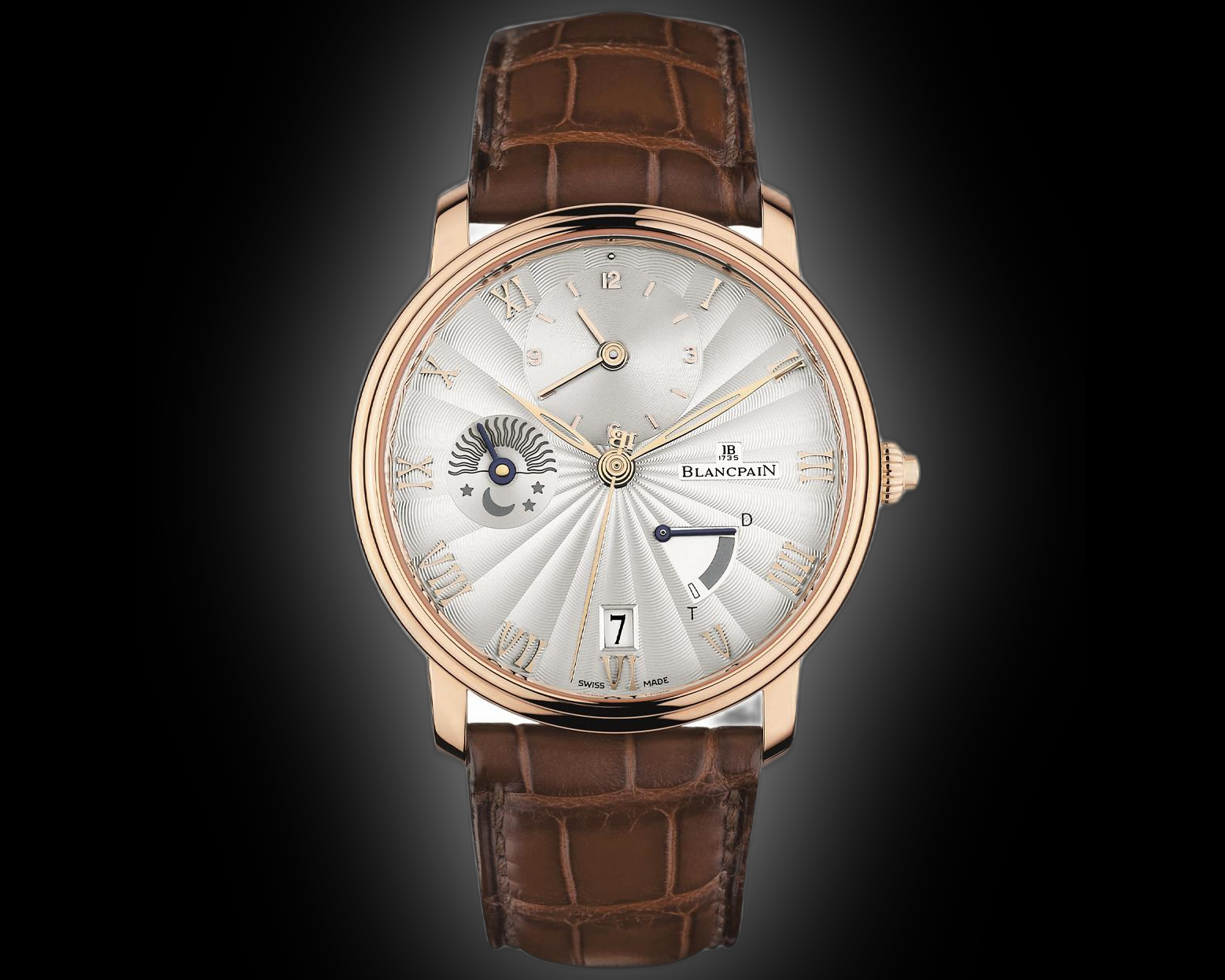 Blancpain Villeret 6665 Opaline Dial, Red Gold, 40.0 mm, Demi-Fuseau ...