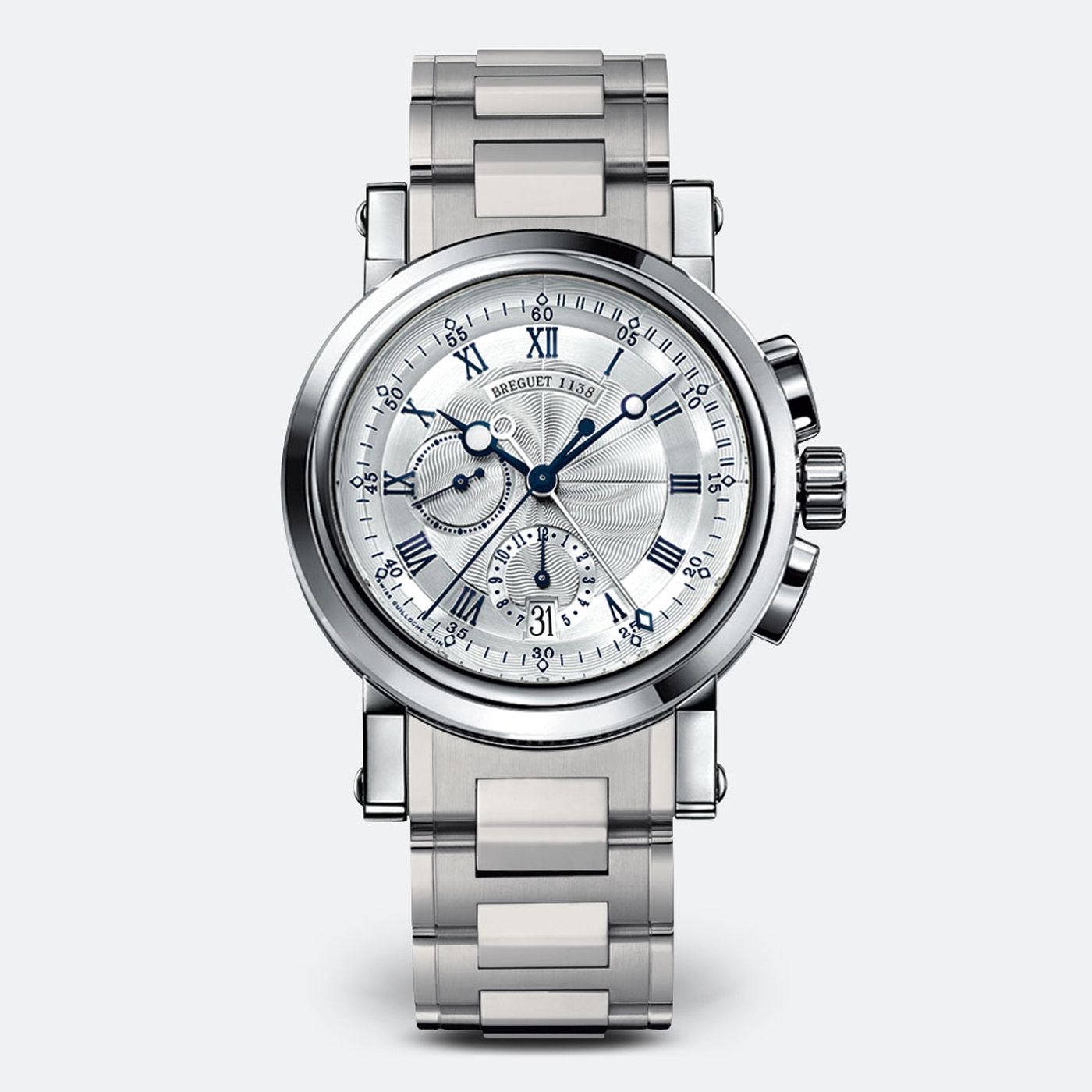 Breguet Marine 5827BB Silver Dial, White Gold, Chronograph, Self Winding