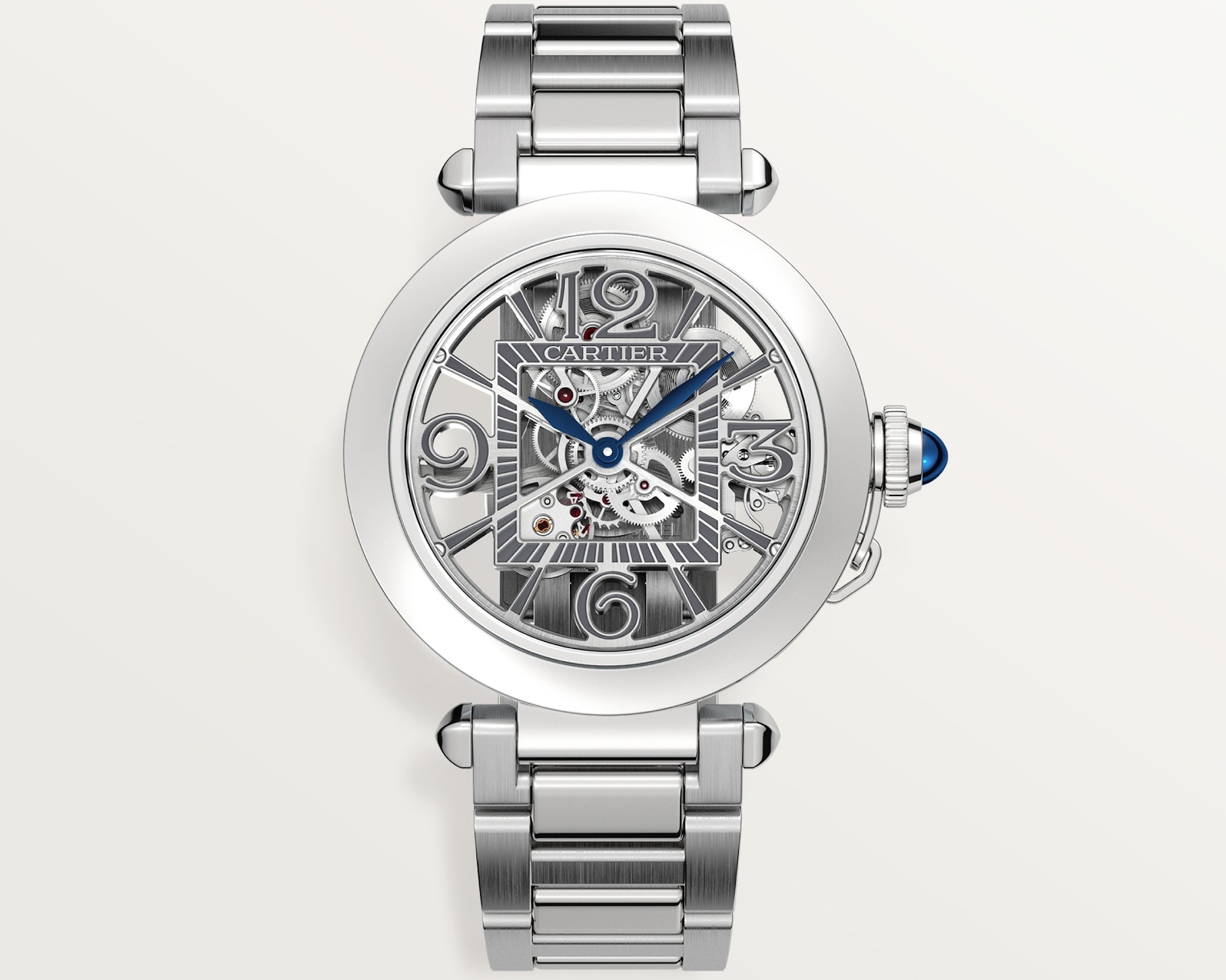 Cartier Pasha de Cartier WHPA Transparent Dial, Steel, Self Winding ...