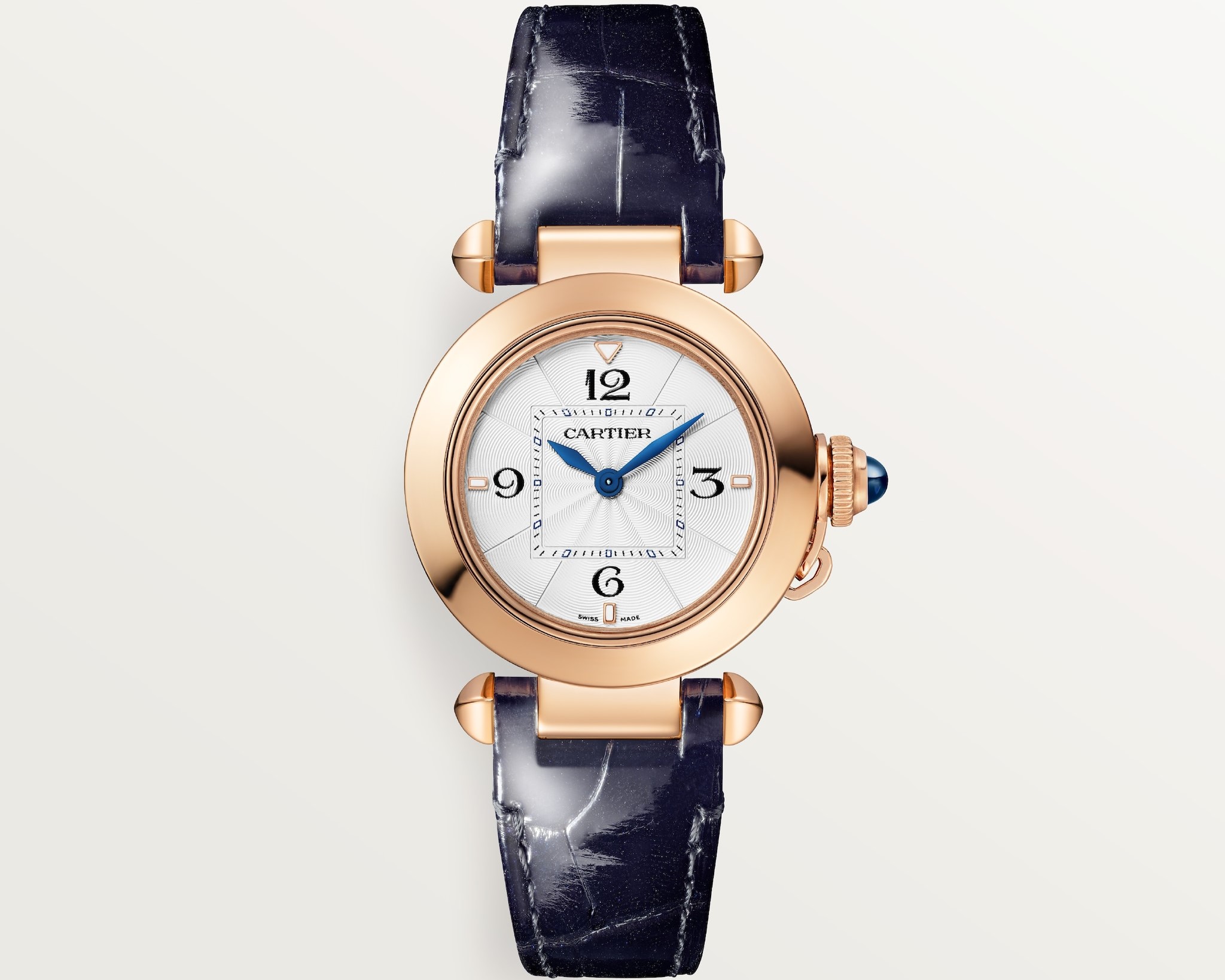 Cartier Pasha de Cartier WGPA Silver-Tone Dial, Rose Gold, Quartz ...
