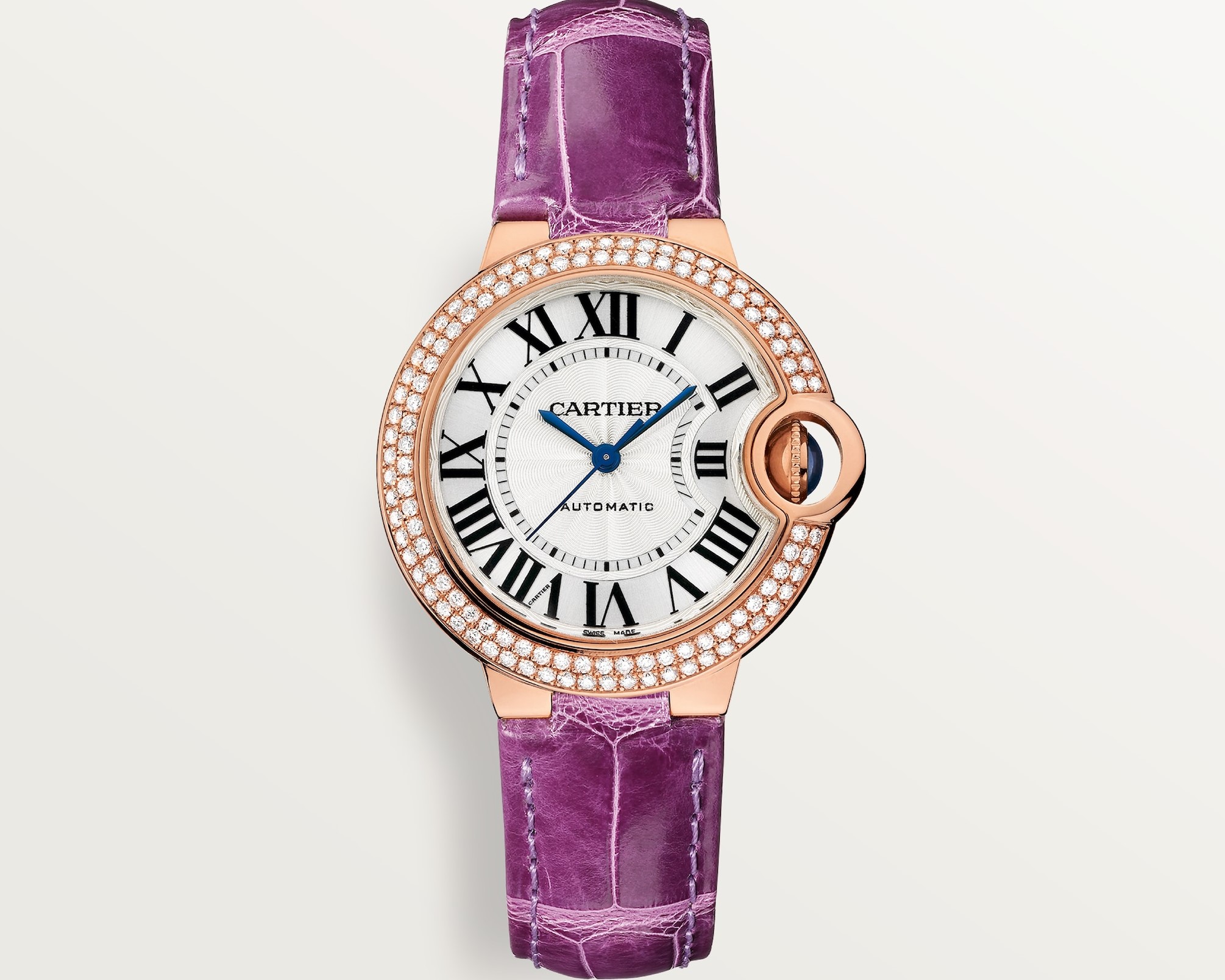 Cartier Ballon Bleu de Cartier WJBB Silver Dial, Rose Gold, 35.0 mm ...