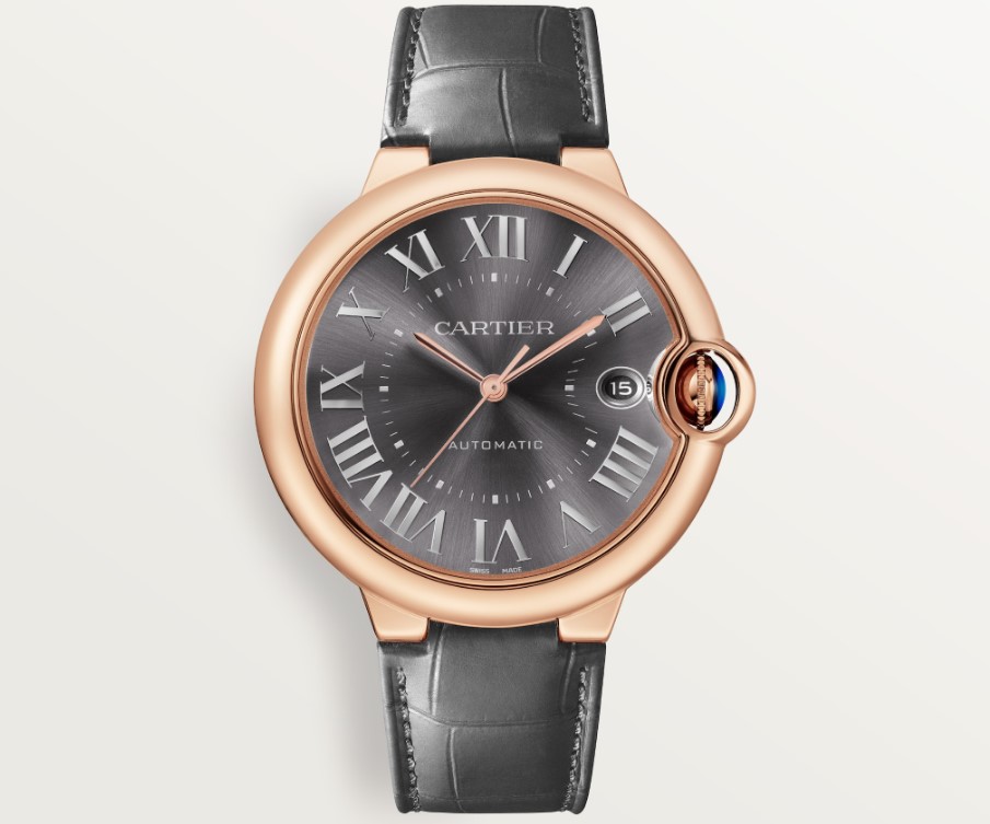 Cartier Ballon Bleu de Cartier WGBB Dark Gray Dial, Rose Gold, 40.0 mm ...