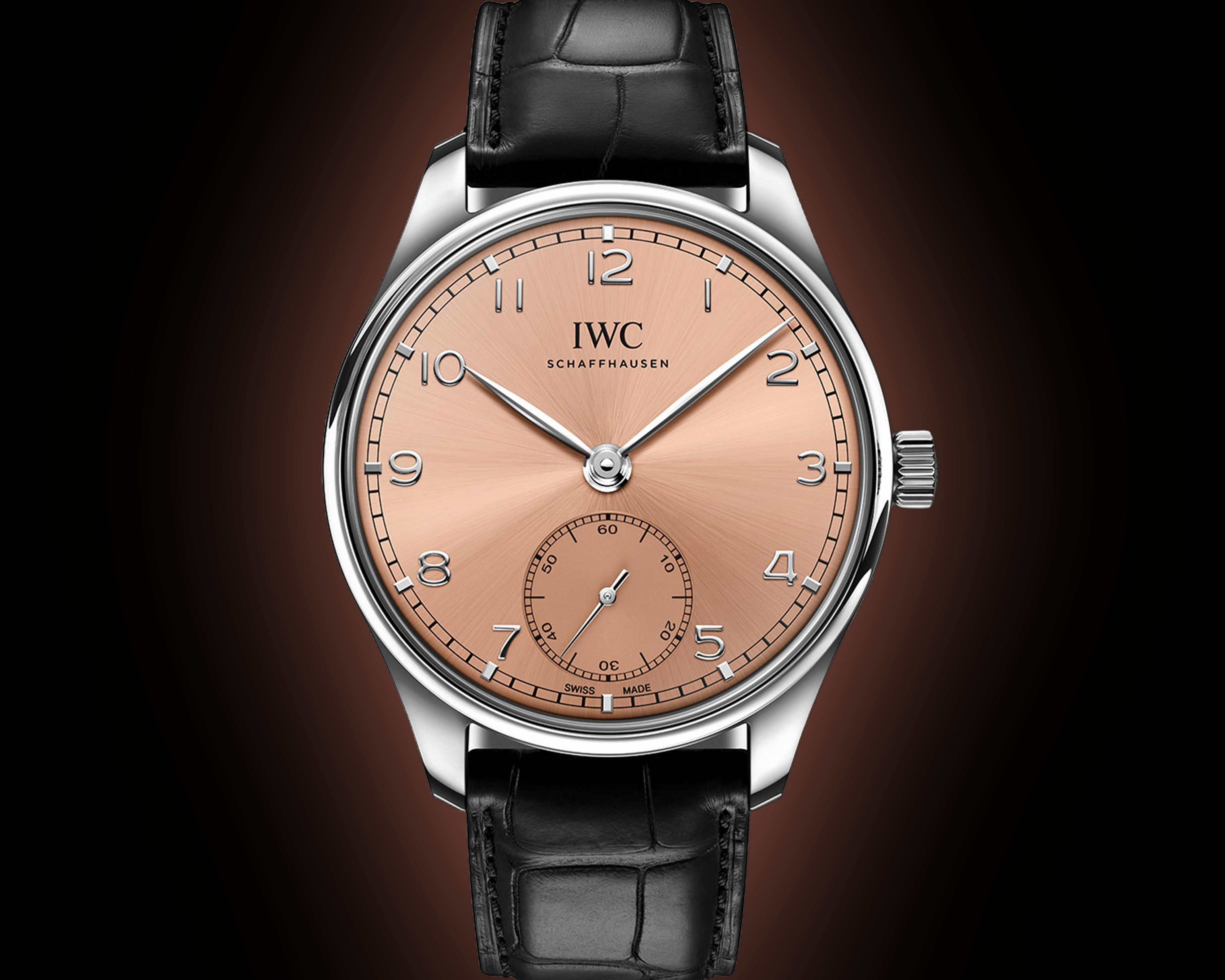 IWC Portugieser 3583 Pink Dial, Stainless Steel, 40.4 mm, Self Winding