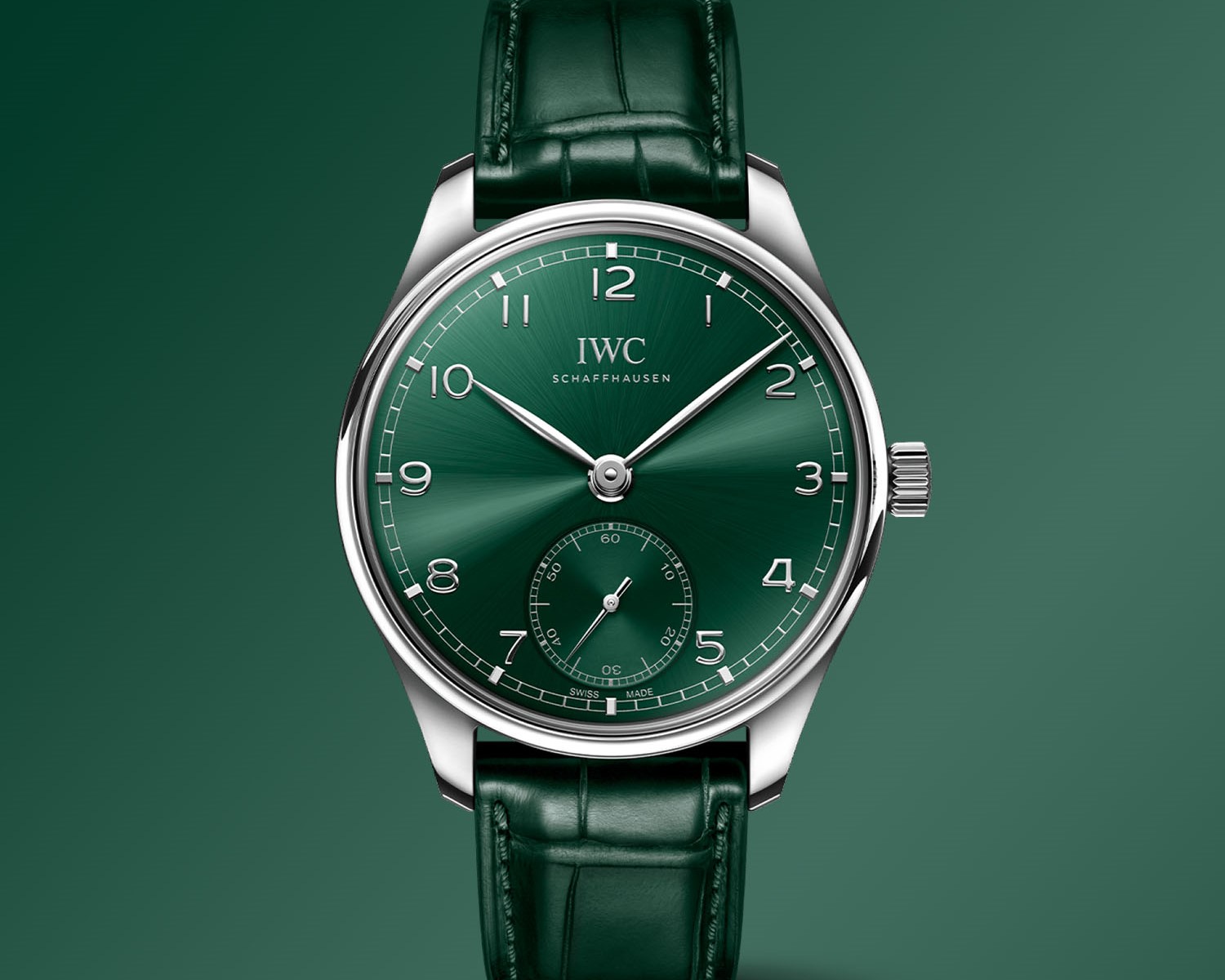 IWC Portugieser 3583 Green Dial, Stainless Steel, 40.4 mm, Self Winding