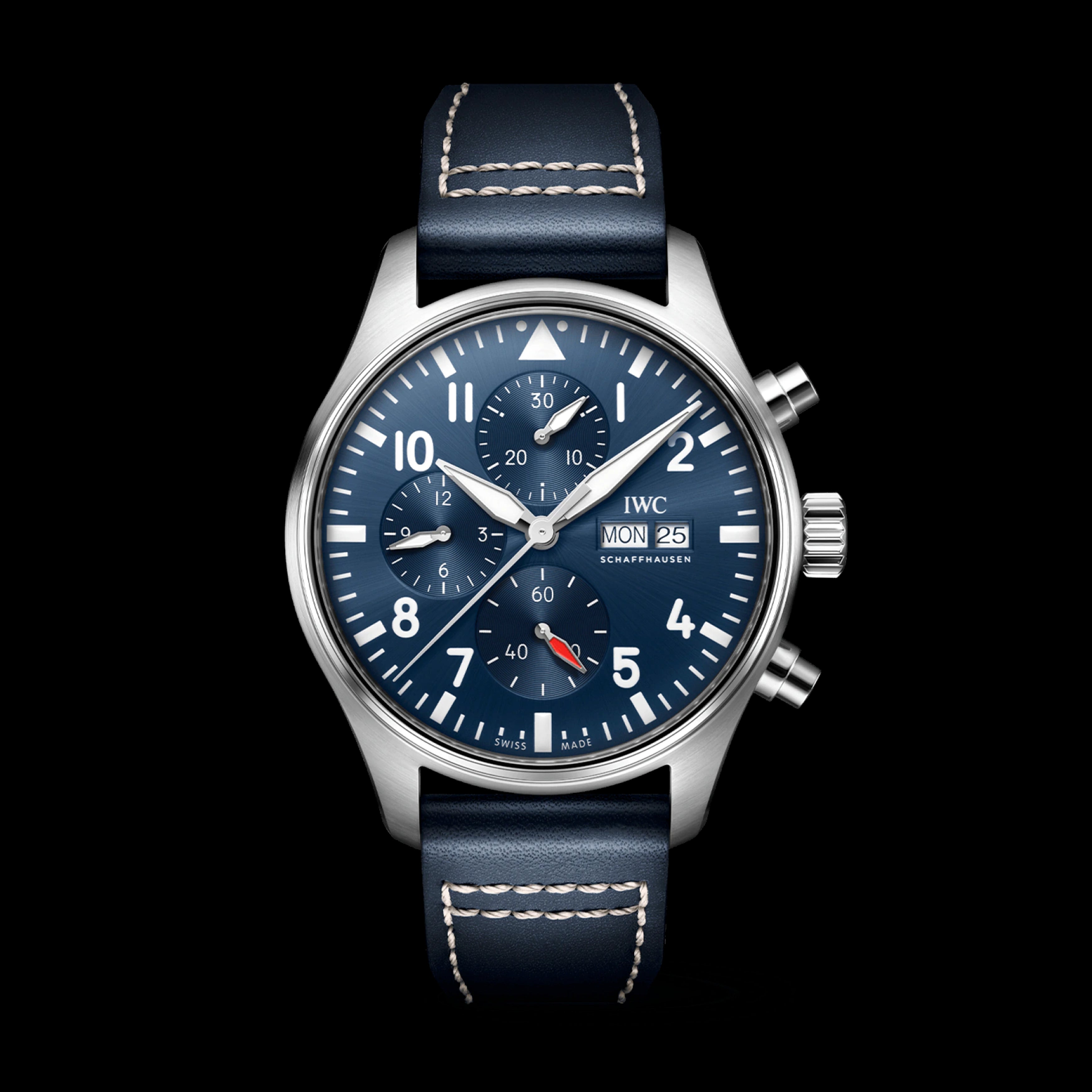 IWC Pilot’s Watches 3780 Blue Dial, Stainless Steel, 43.0 mm, Chronograph