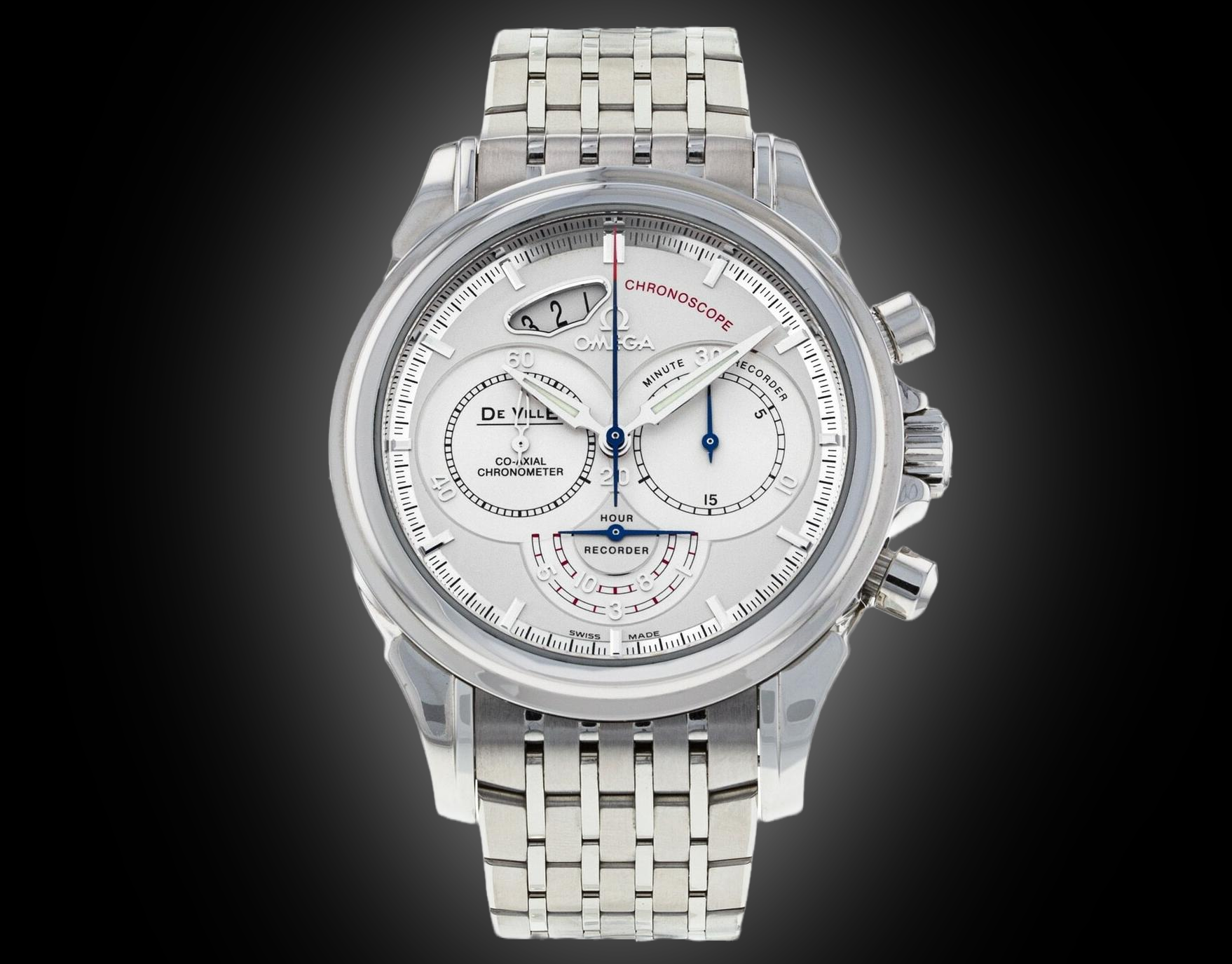 Omega De Ville 41 4550.30 Silver Dial, Stainless Steel, 41.0 mm ...