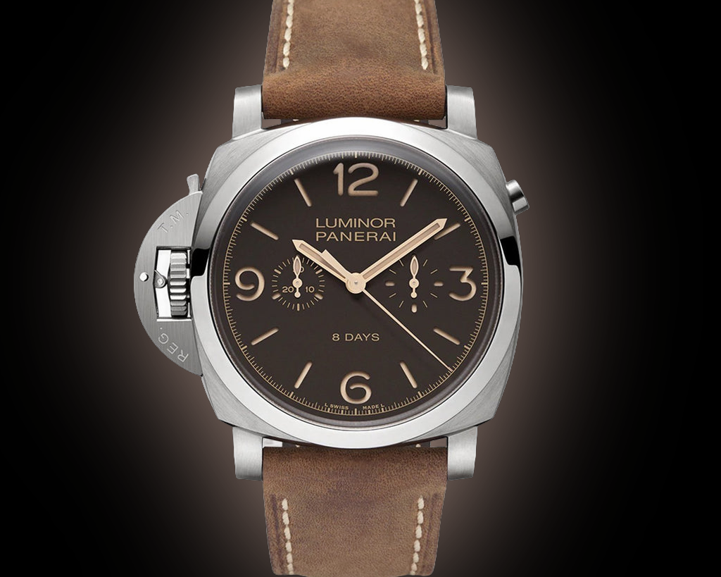 Panerai Luminor 1950 00579 Brown Dial, Titanium, 47.0 mm, Left-Handed
