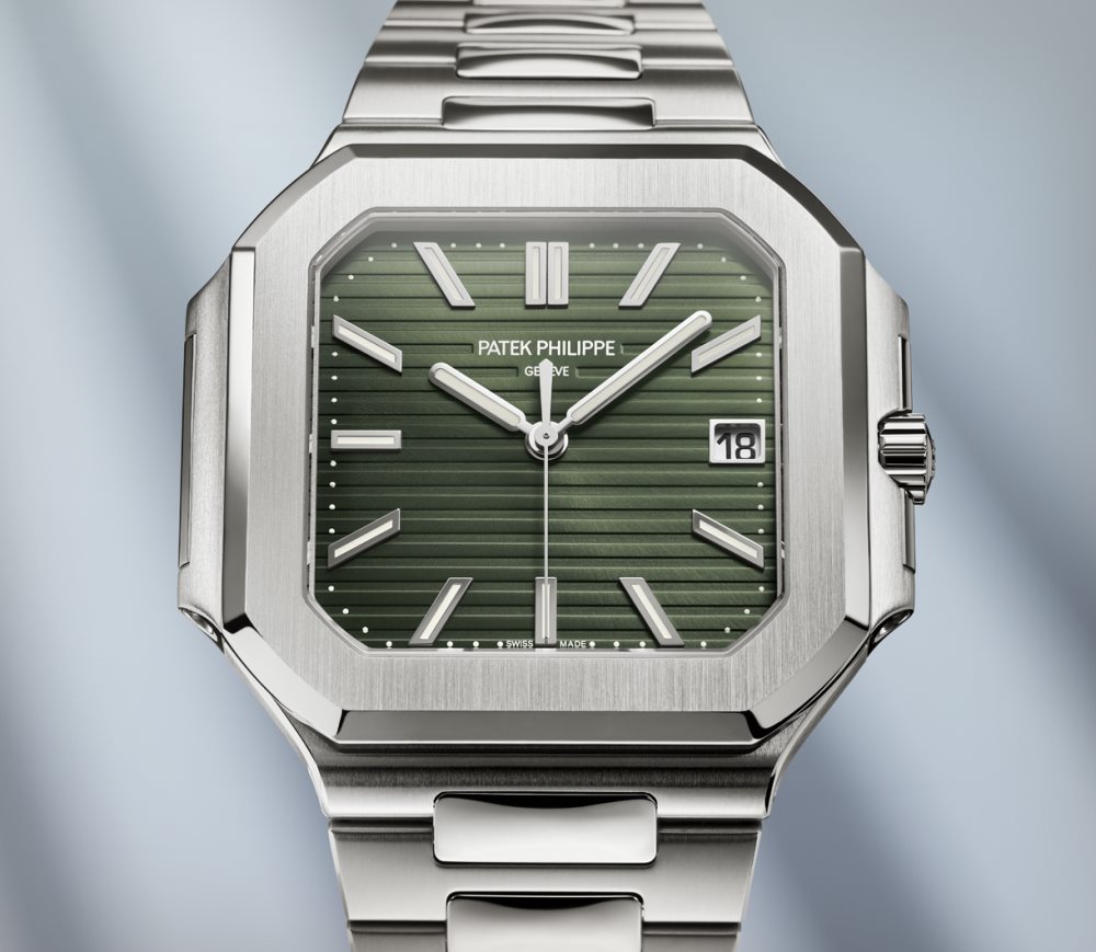 Patek Philippe Cubitus 5821 Sunburst Olive Green Dial, 26-330 S C, Self ...