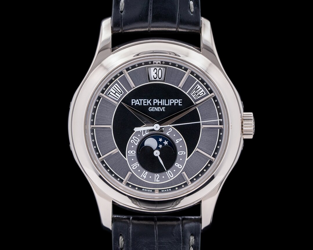 Patek Philippe Complications 5205 Grey Dial, White Gold, 40.2 mm, Men's ...