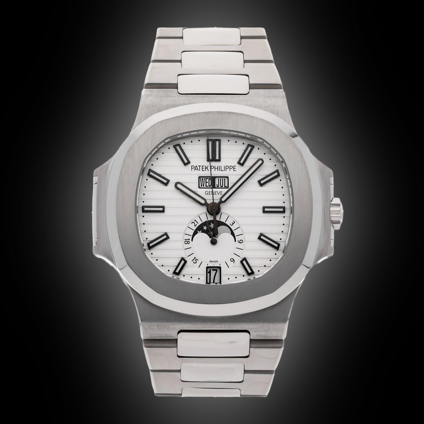 Patek Philippe Nautilus 5726 Silver Dial, Stainless Steel, Self Winding ...