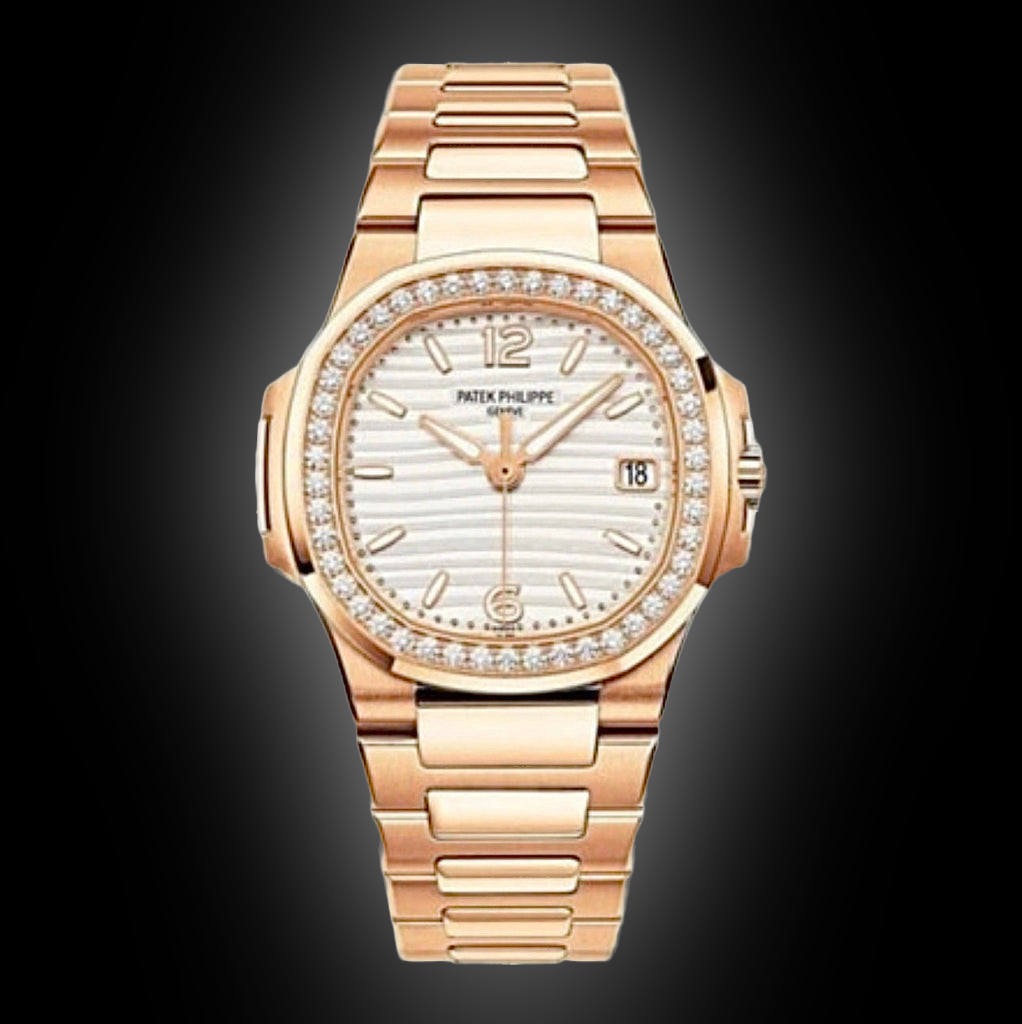 Patek Philippe Nautilus 7010 White Dial, 18kt Rose Gold, 32.0 mm ...