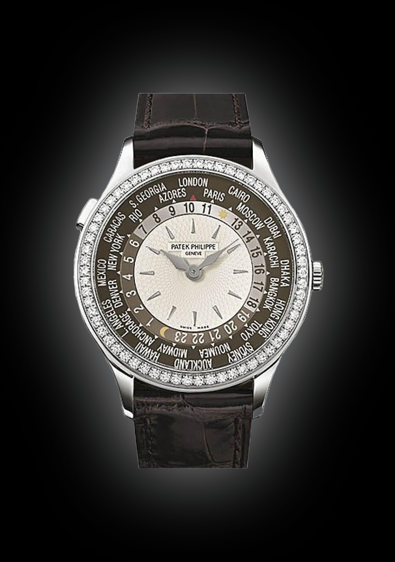 Patek Philippe Complications 7130 Brown Dial, 18kt White Gold, Self ...