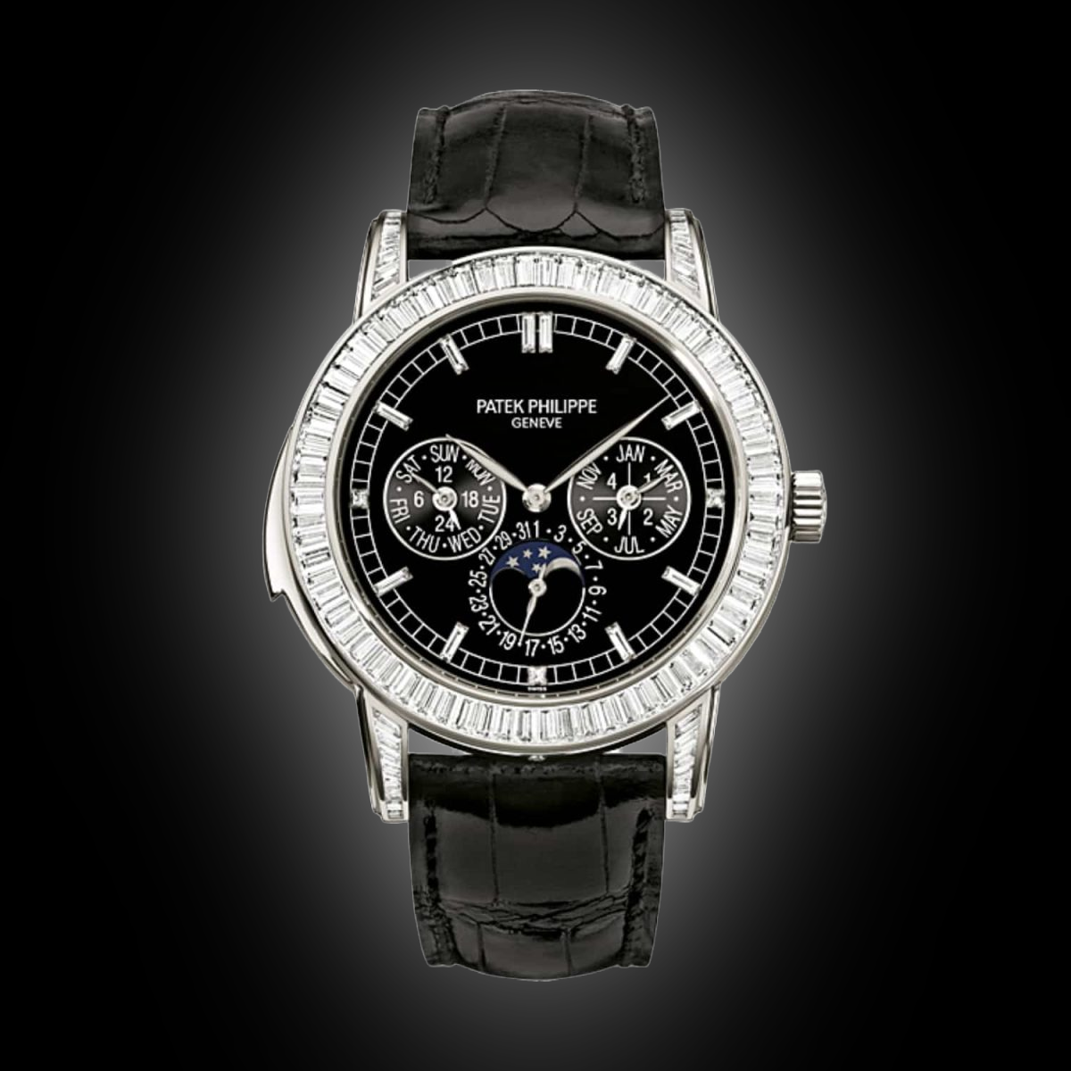 Patek Philippe Grand Complications 5073 Black Dial, Platinum, 42.0 mm ...
