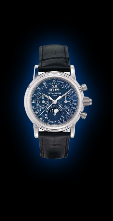 Patek Philippe Grand Complications 5004 Blue Dial, Platinum, 36.7 mm ...
