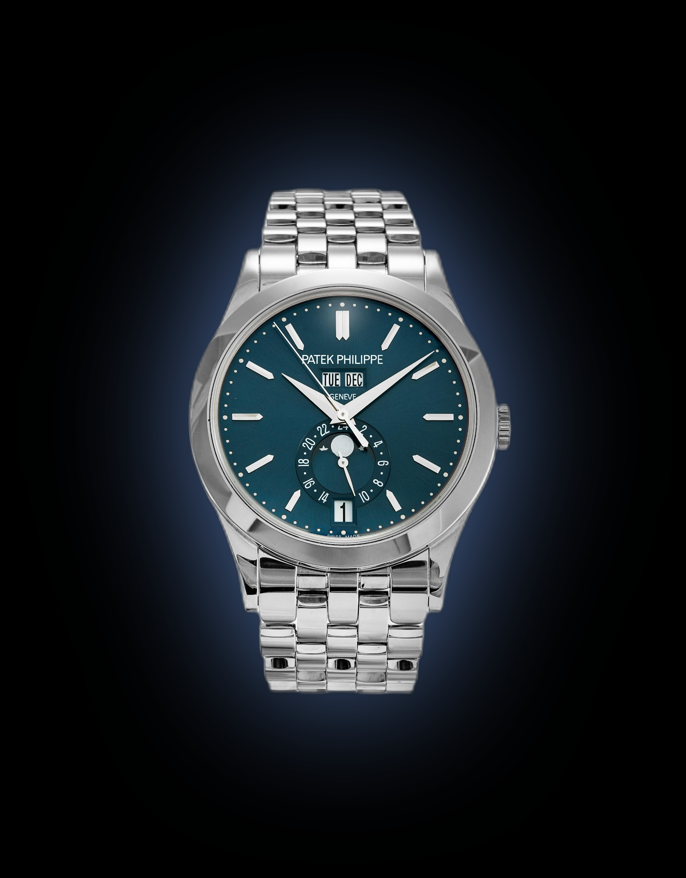 Patek Philippe Complications 5396 Blue Dial, White Gold, 38.0 mm ...