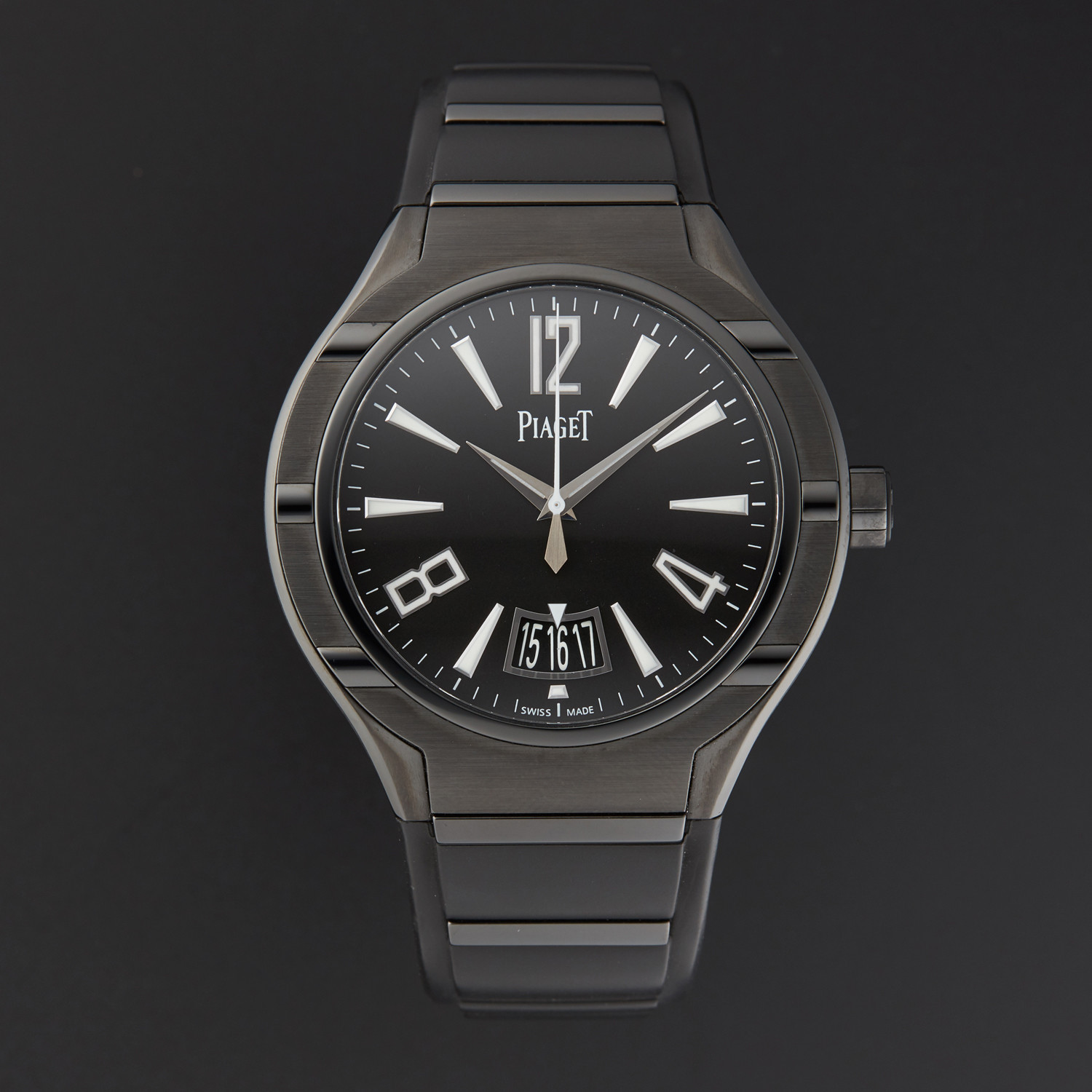 Piaget Polo 37003 Black Dial, Titanium, 45.0 mm, Adic