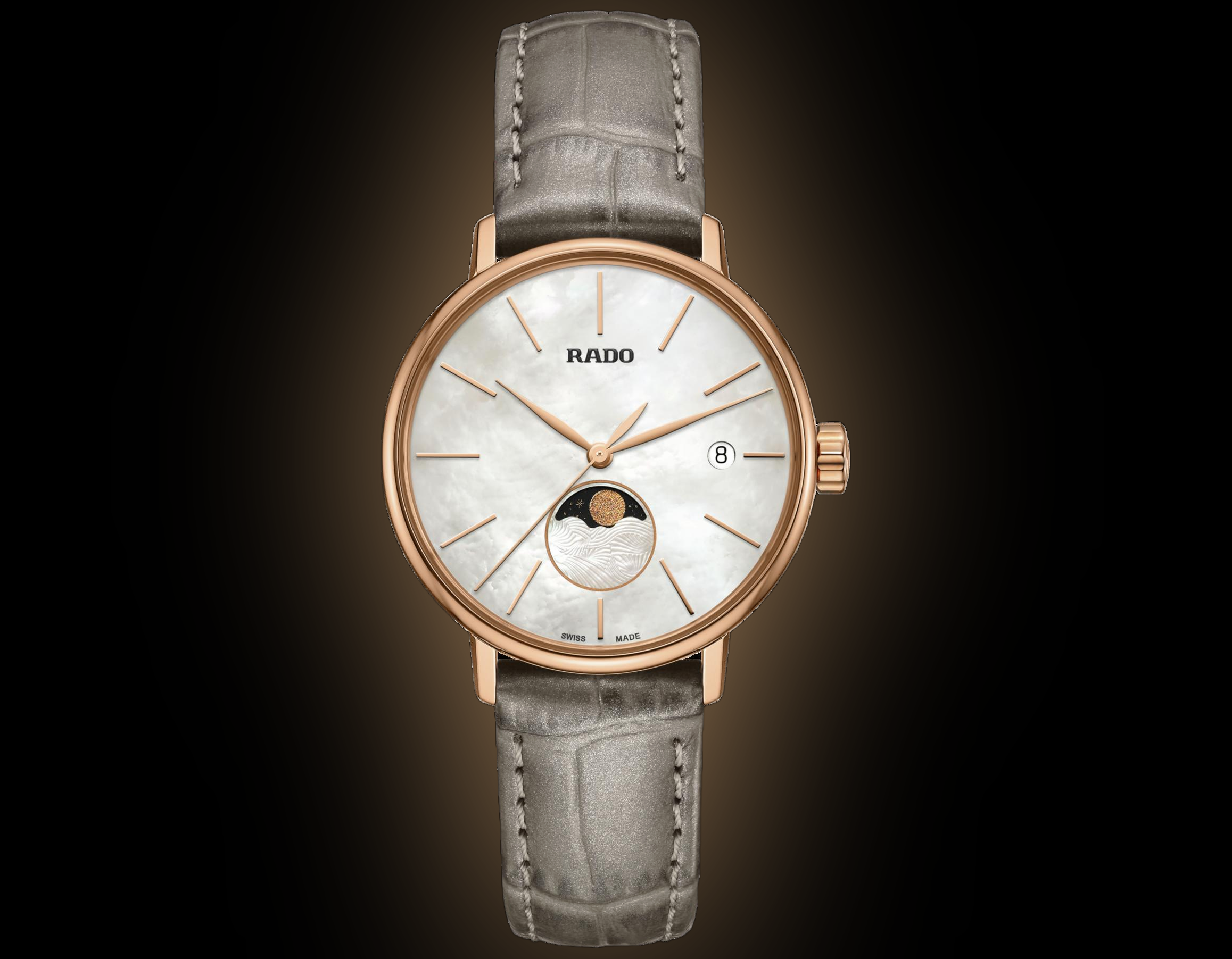 Rado Coupole 2288 White Dial, Stainless Steel, 34.0 mm, Mother Of Pearl