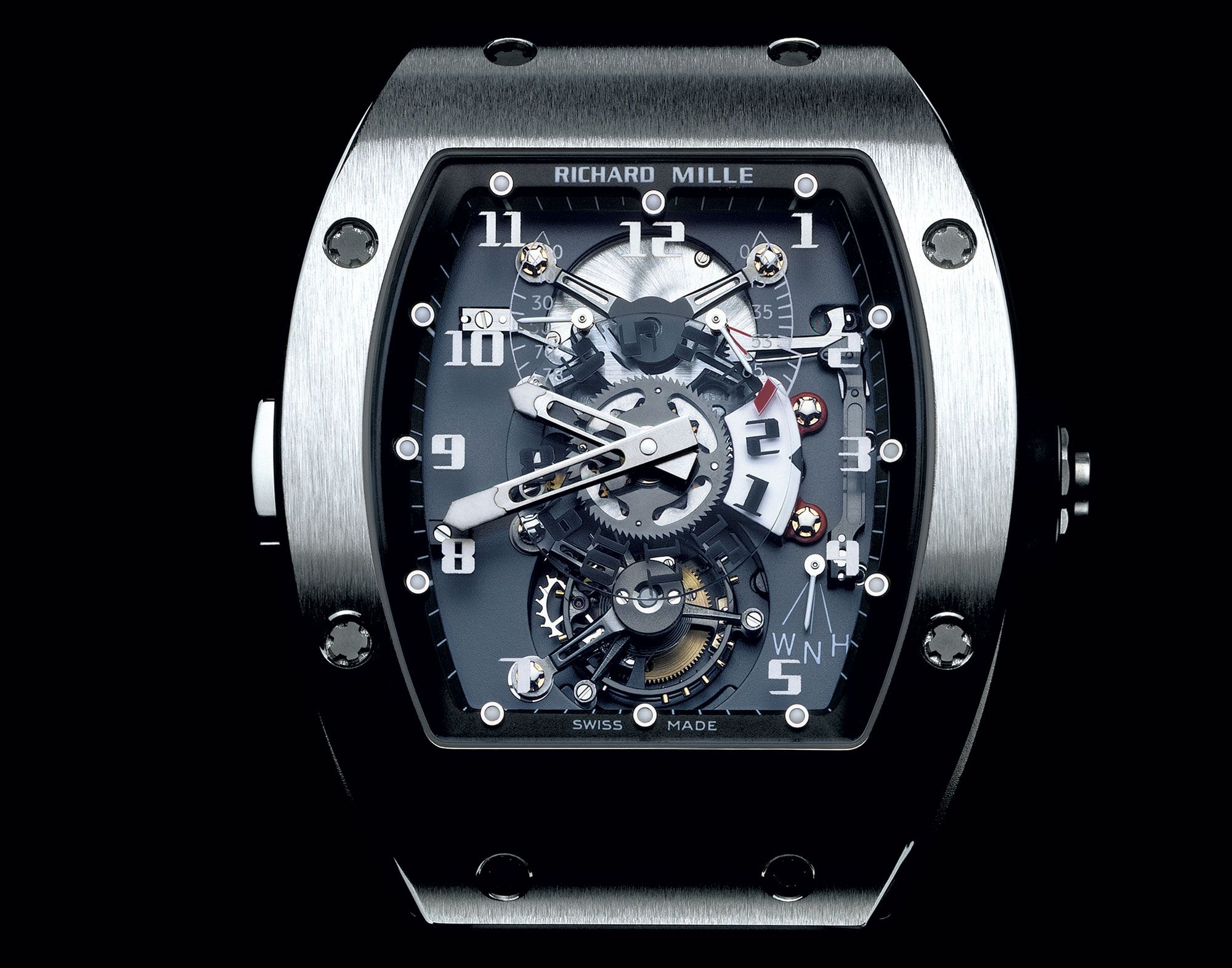 Richard Mille Lifestyle RM 003-V1 Black Dial, Titanium, Tourbillon, GMT
