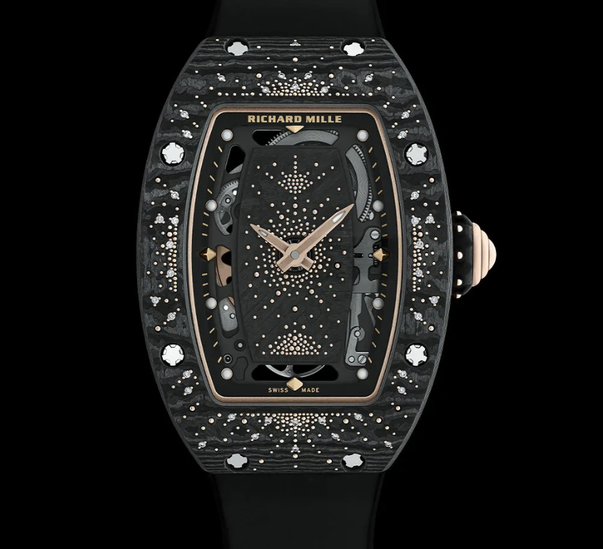 Richard Mille Lifestyle RM 07-01 Black/Diamond Dial, Carbon Tpt, Dark ...