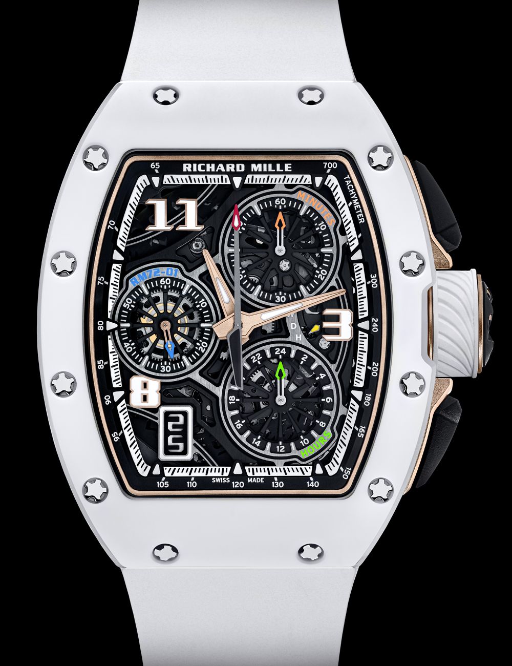 Richard Mille Lifestyle RM 72 Black Dial, Titanium, Chronograph, Flyback