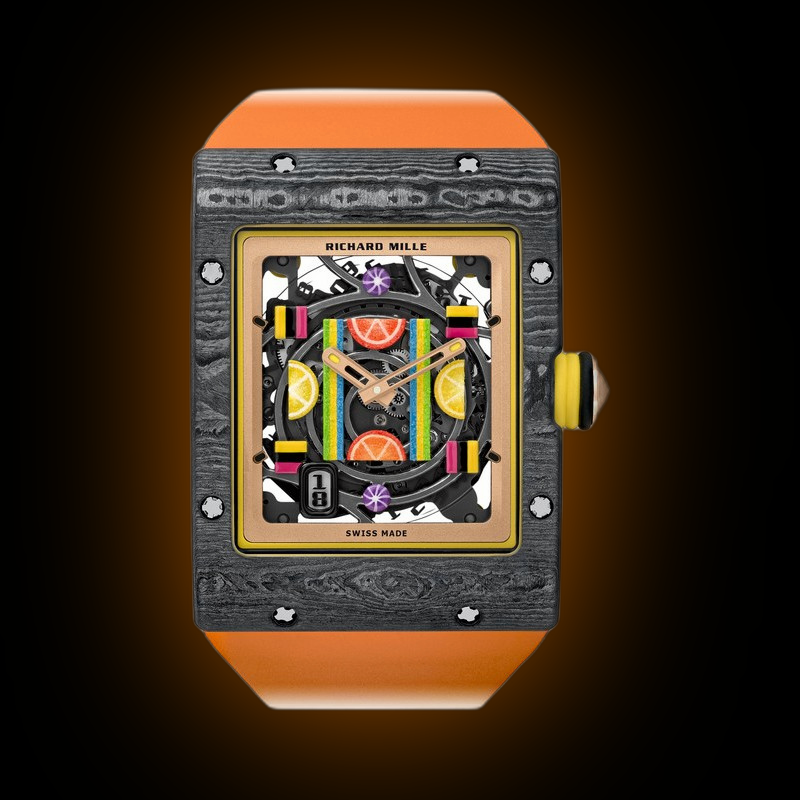Richard Mille Bonbon RM 16-01 Citron Black/Yellow/Green/Pink Dial ...