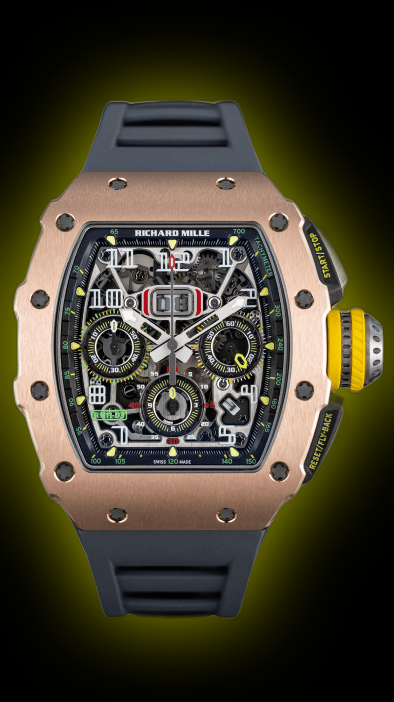 Richard Mille Lifestyle RM 11-03 Transparent Dial, 18kt Rose Gold ...
