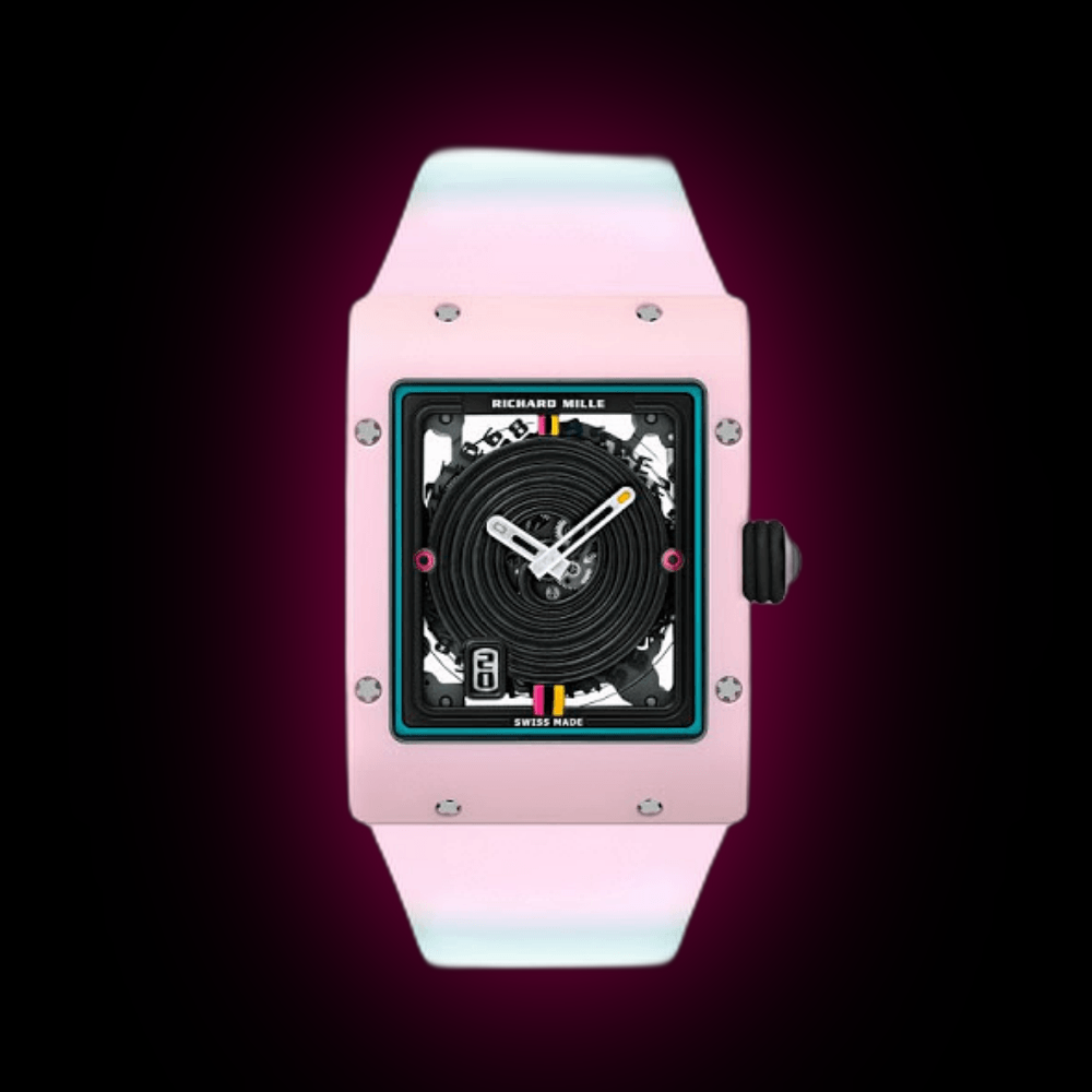 Richard Mille Lifestyle RM16 Black Dial, Pink Ceramic, 50.2 mm, Ladies