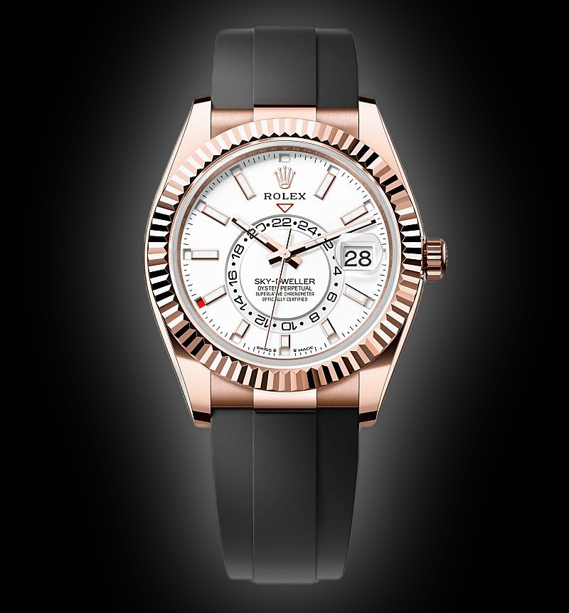 Rolex Sky-Dweller 42 336235 Intense White Dial, 18 kt Everose Gold, 42. ...