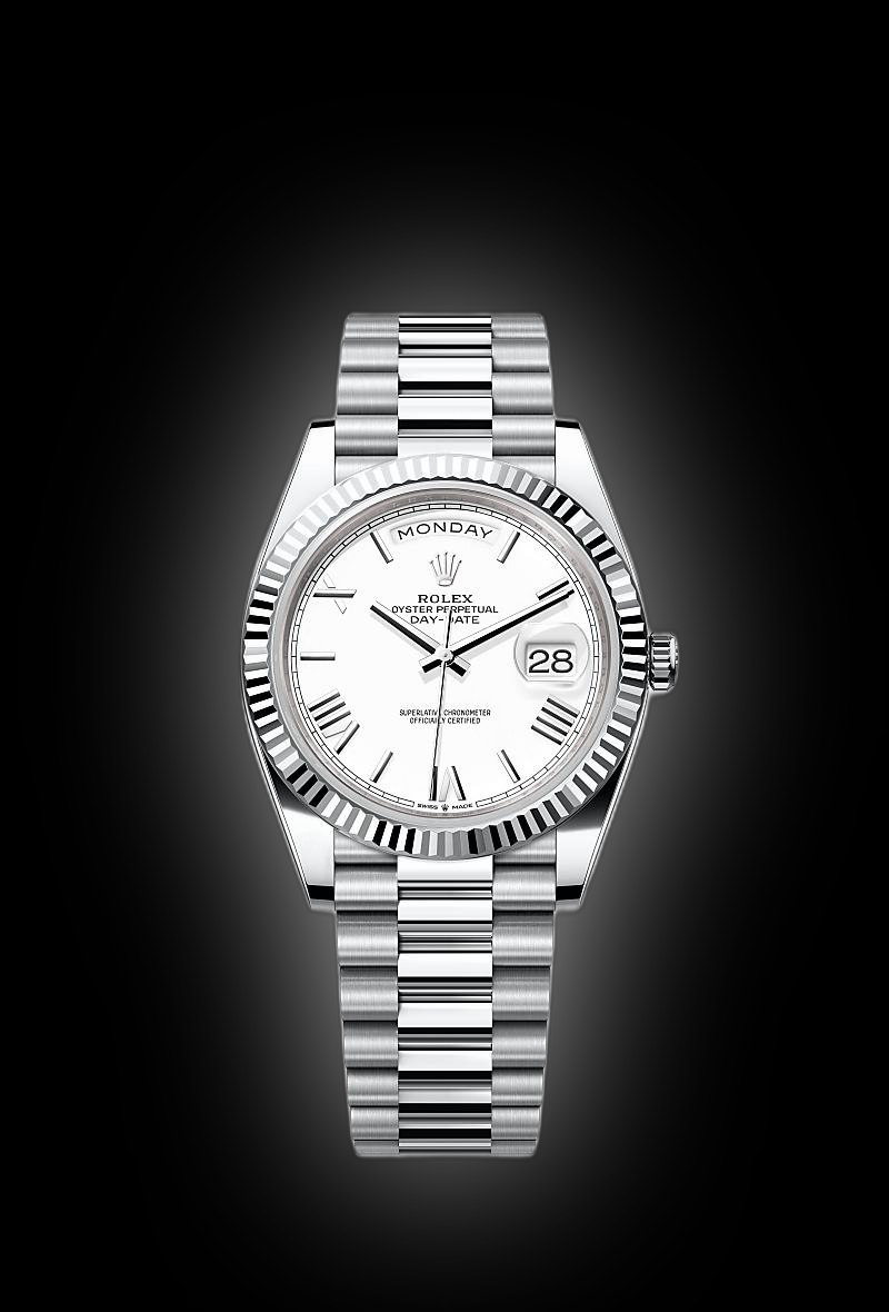 Rolex Day-Date 40 228236 White Dial, Platinum, 40.0 mm, Self Winding