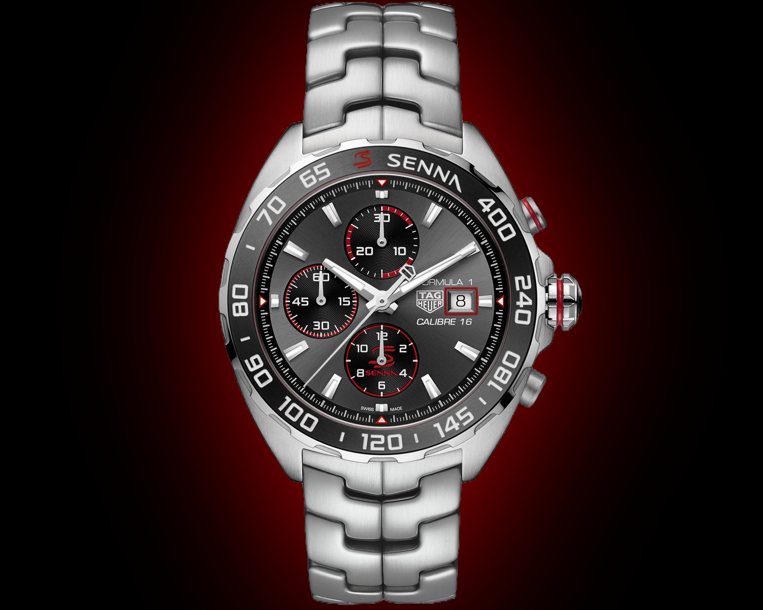 TAG Heuer Formula 1 BA0633 Grey Dial, Steel, x Senna, Chronograph