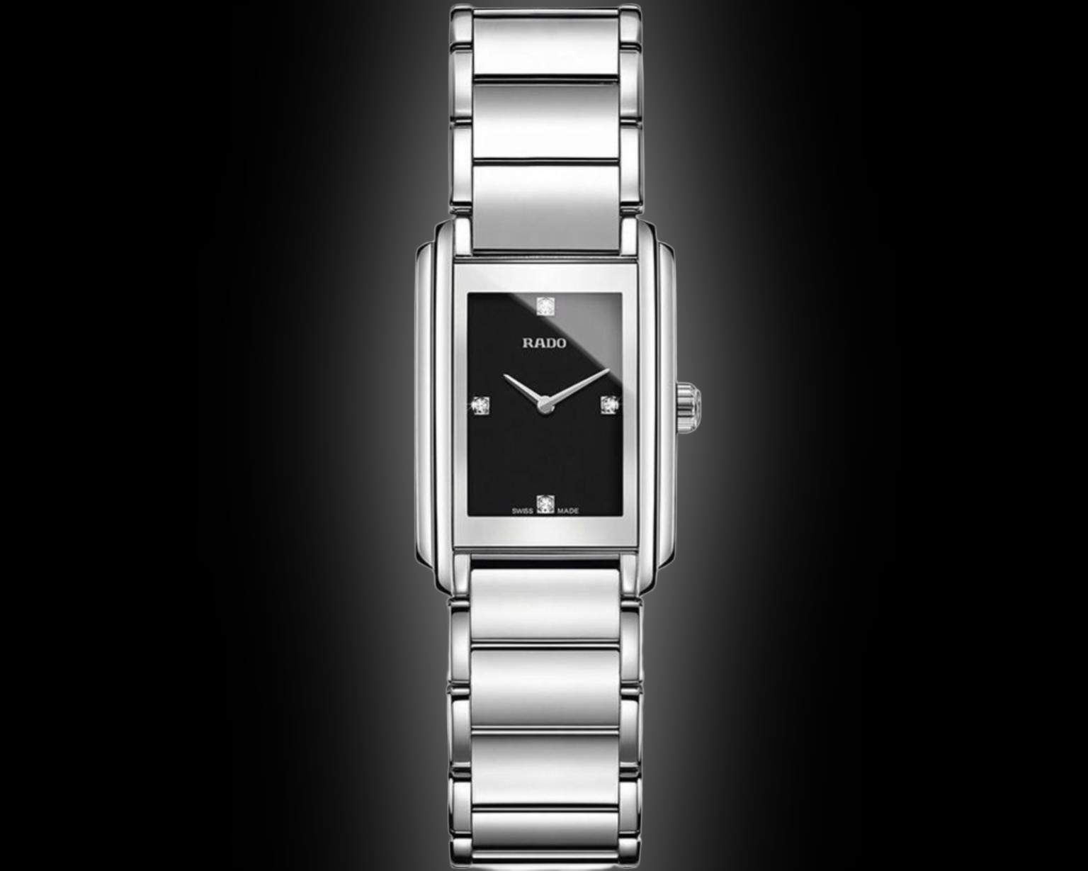 Rado Integral Quartz Black Dial Ladies Watch 2021