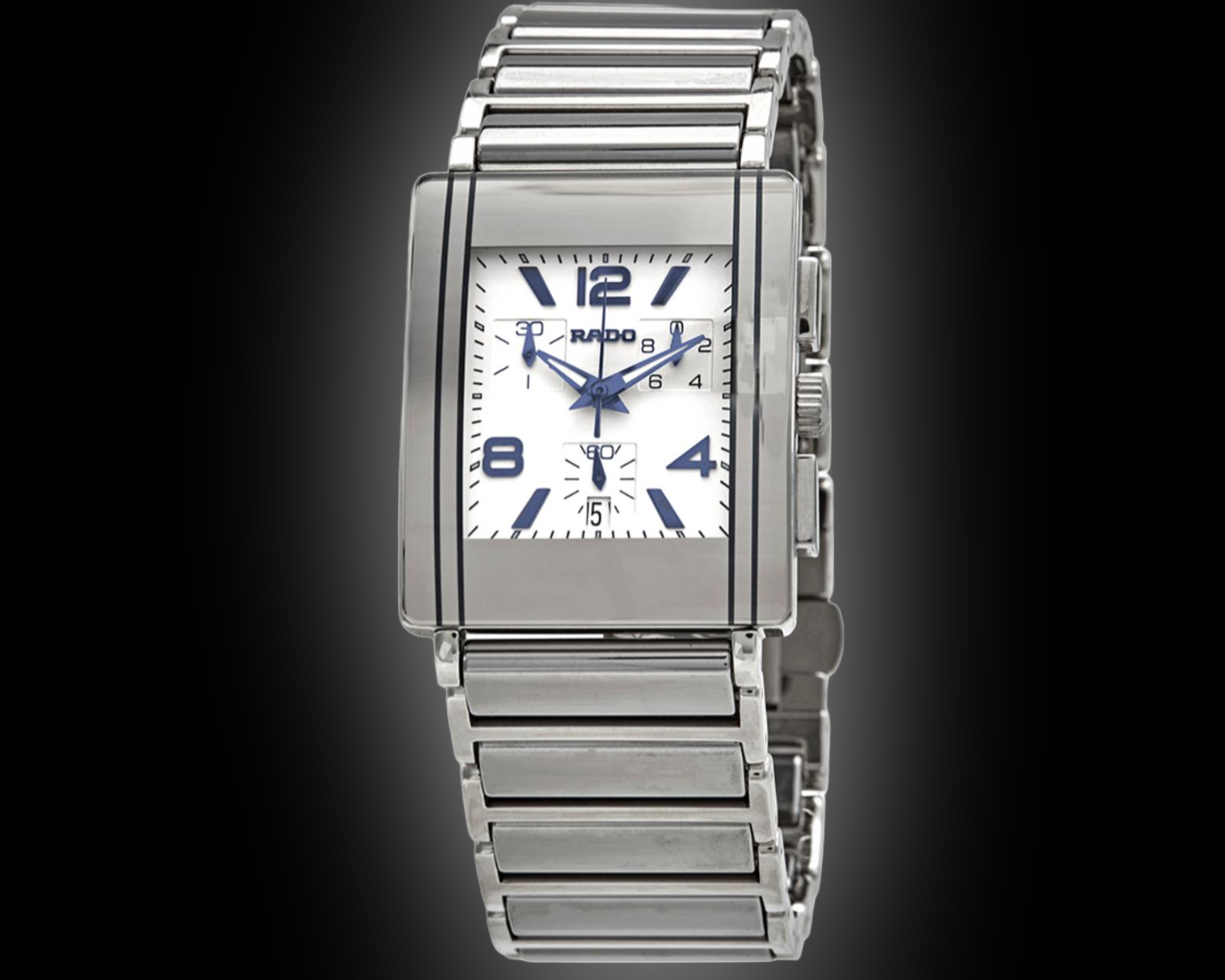 Rado Integral 2059 White Dial, Stainless Steel, Chronograph, Men's Watch