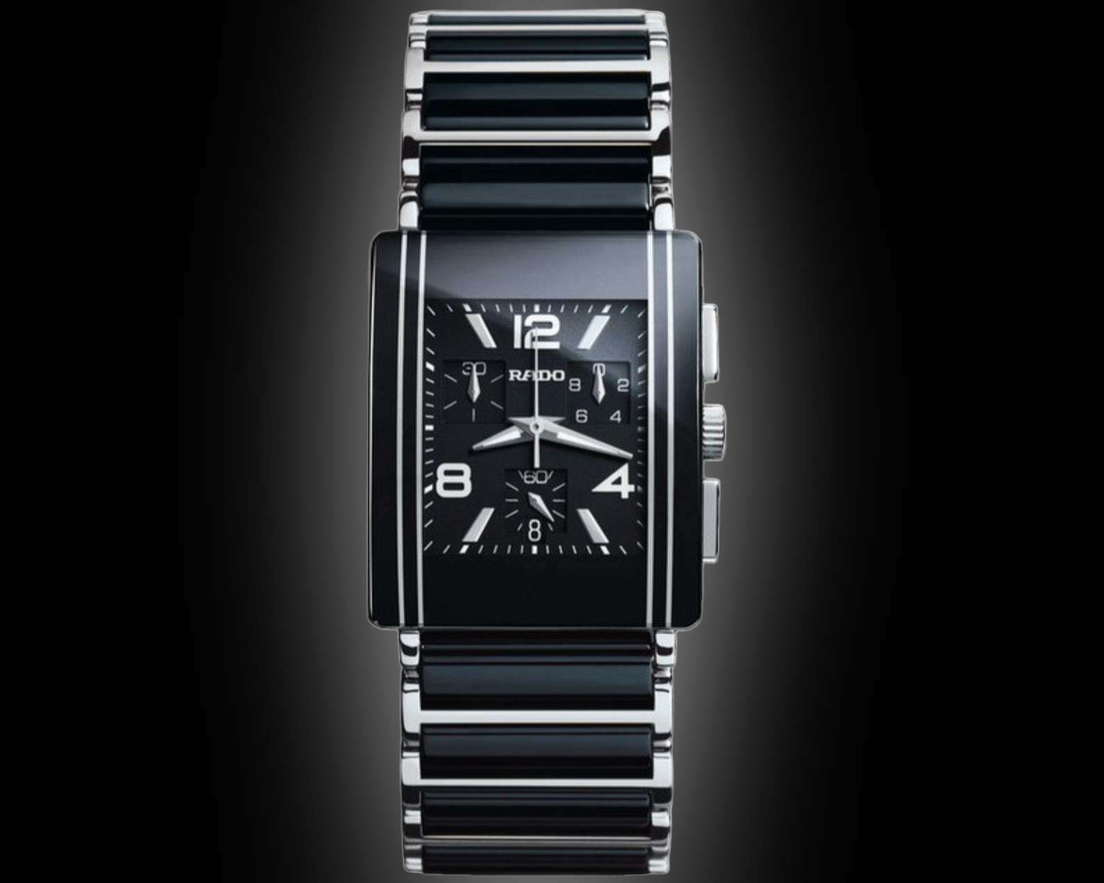 Rado Integral 2059 Black Dial, 37.0 mm, Chronograph, Men's Watch