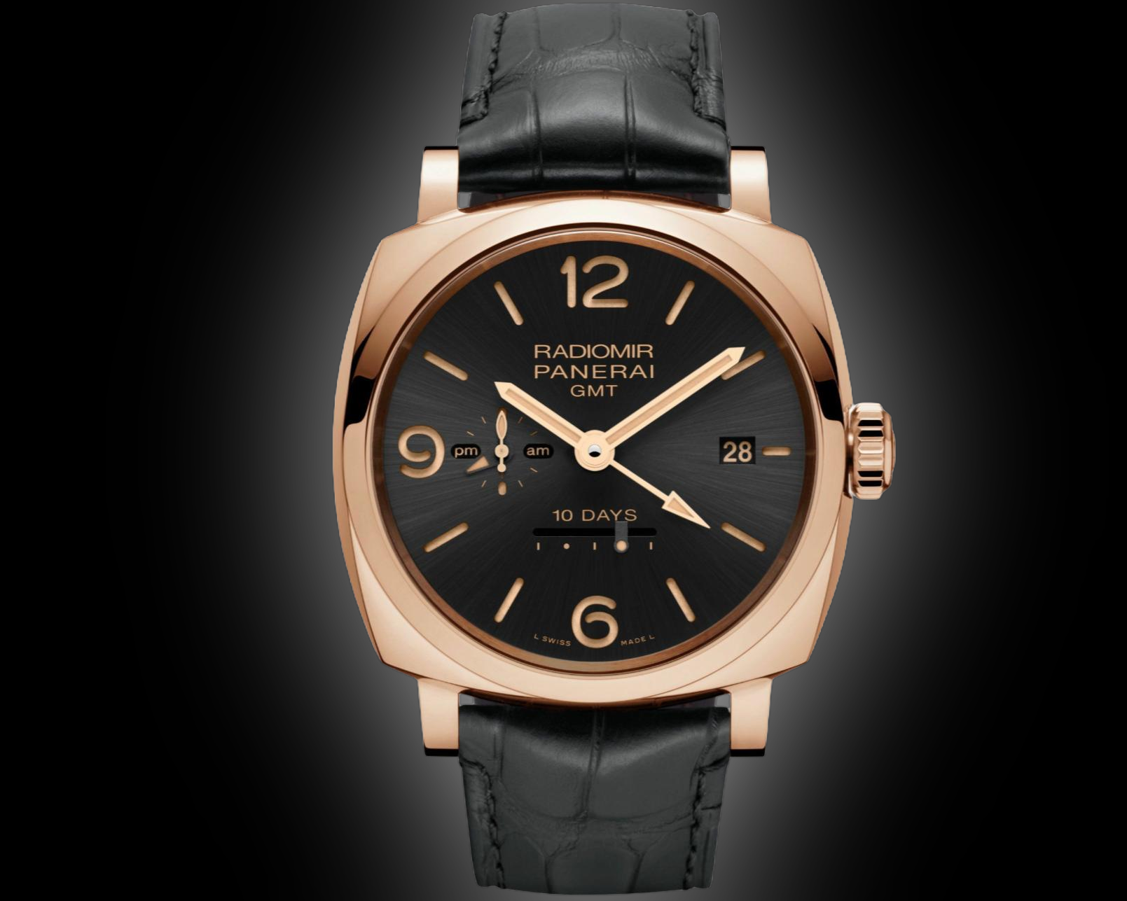 Panerai Radiomir 1940 00625 Black Dial, Red Gold, 47.0 mm, Oro Rosso