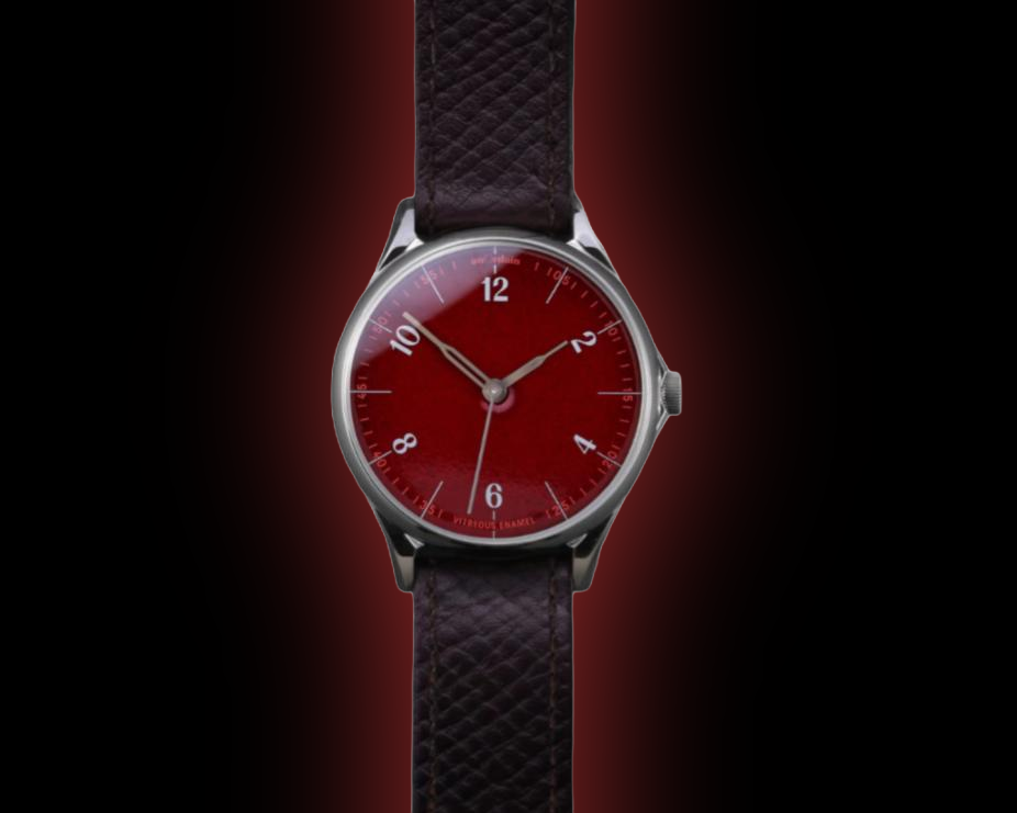 anOrdain Model 1 Post Office Red Automatic, Vitreous Enamel on Copper ...