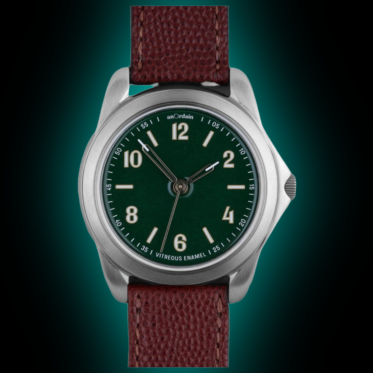 anOrdain Model 2 Racing Green Medium SW210 Hand Wound