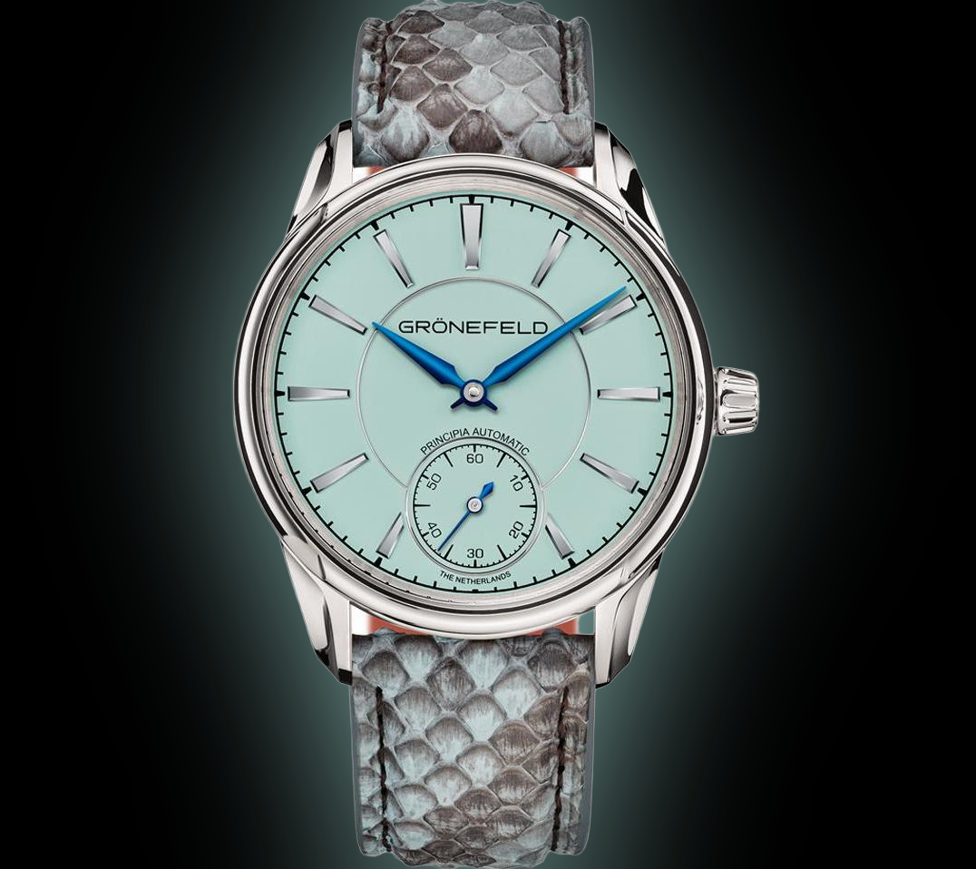 Gronefeld 1941 Principia Automatic Turquoise Dial, Red Gold and White ...