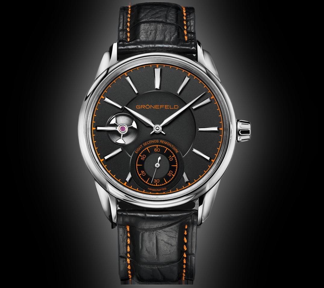 Gronefeld 1941 Remontoire Constant Force Black Dial, White Gold Case, G ...