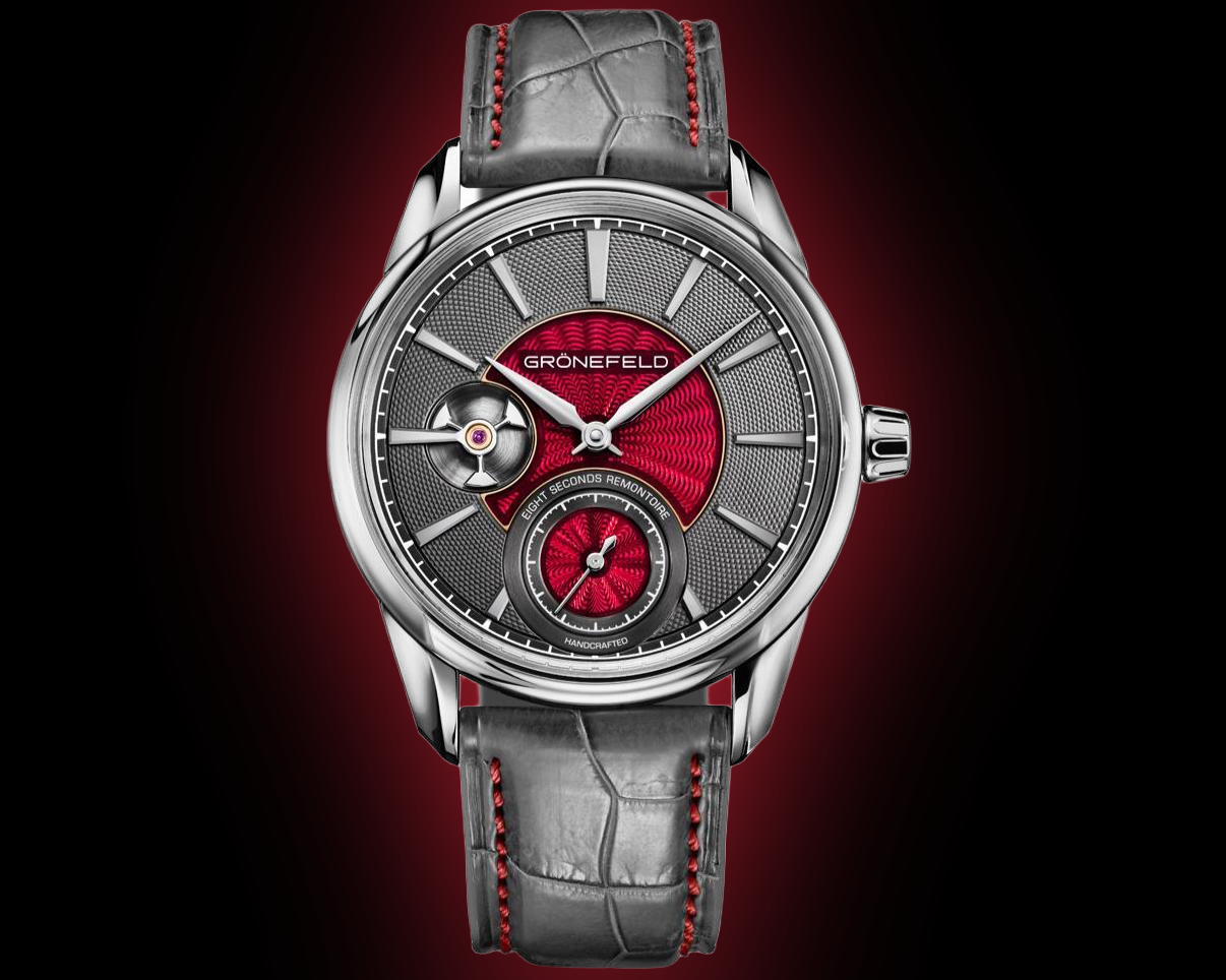 Gronefeld Bespoke Watches Enamel White Gold Case, 39.5 mm, Alligator ...