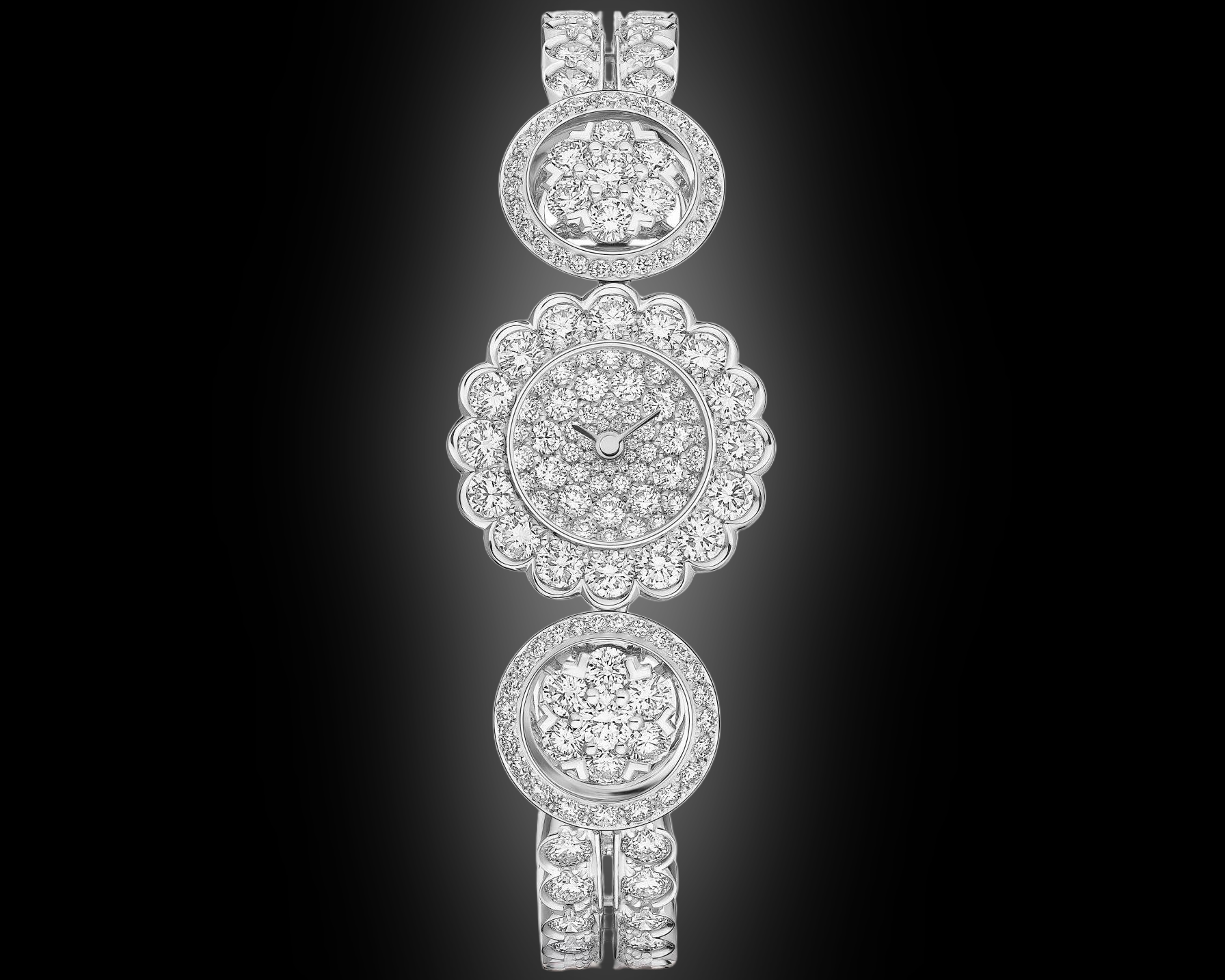 Van Cleef & Arpels High Jewelry Watches Snowflake Platinum Case, 20 mm ...