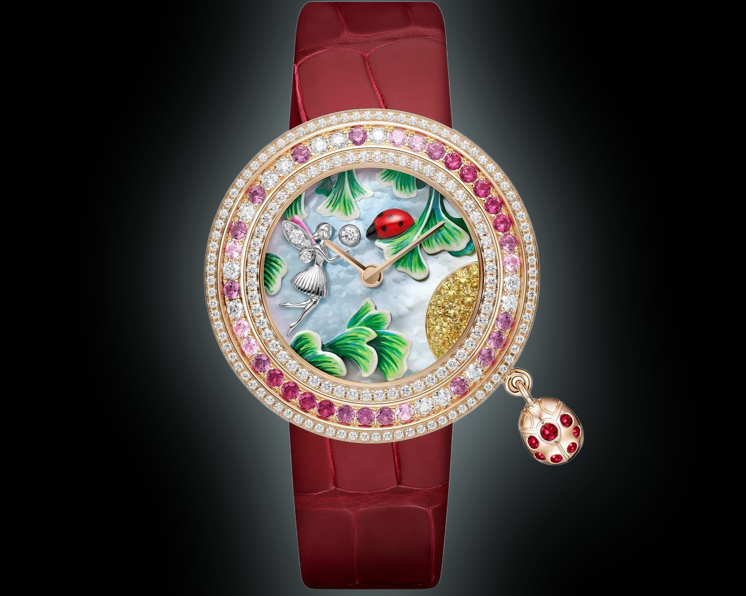 Van Cleef & Arpels Extraordinary Dials Charms 18K Rose Gold Case, 32 mm ...