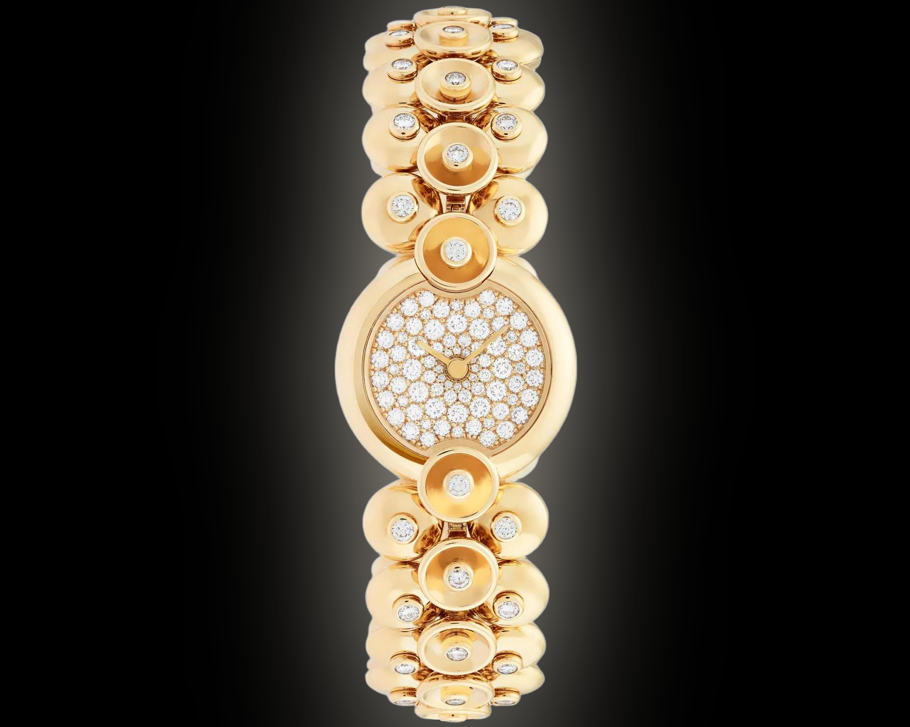 Van Cleef & Arpels High Jewelry Watches Bouton D’OR 18K Yellow Gold ...