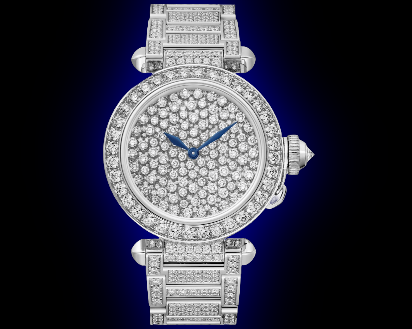 Cartier Pasha de Cartier HPI01392 White Gold, Analog, Serti Vibrant ...