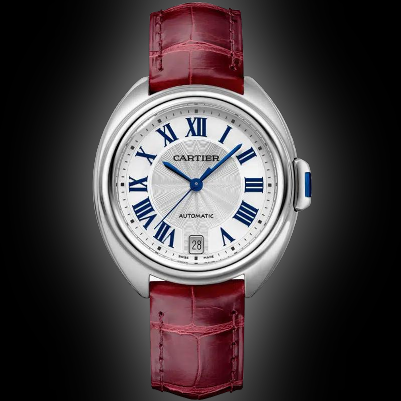 Cartier Clé de Cartier WSCL Silvered Flinque Dial, Stainless Steel ...
