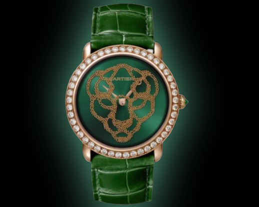 Cartier Revelation D'une Panthère HPI01261 Green Diamond Dial, 18kt ...