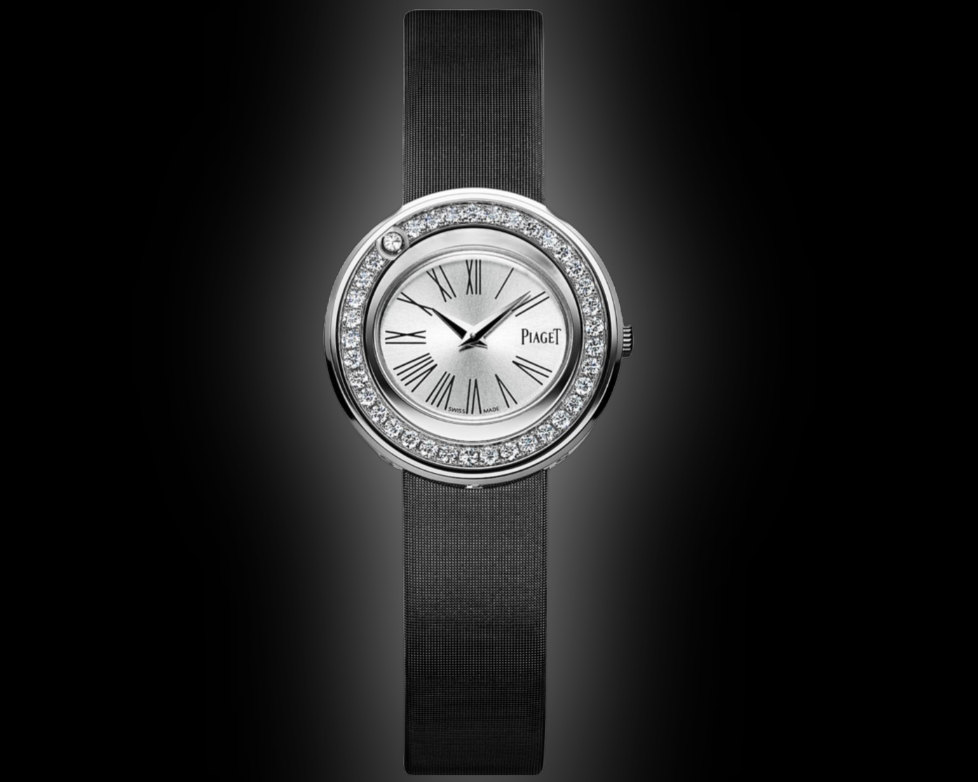 Piaget Possession 36187 Silver Dial, 18kt White Gold, Satin, Ladies Watch